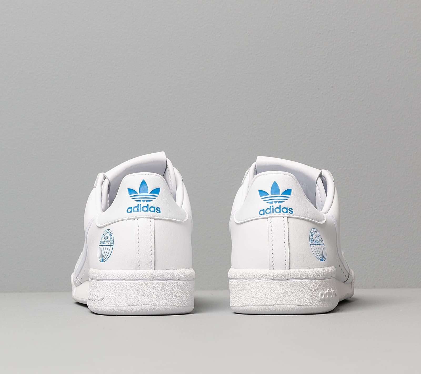 adidas Originals Adidas Continental 80 Ftw White/ Ftw White/ Blue Bird ...