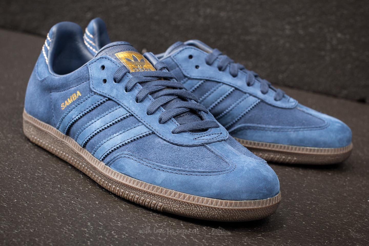 Adidas Originals Suede Adidas Samba Fb Dark Blue Dark Blue Gold