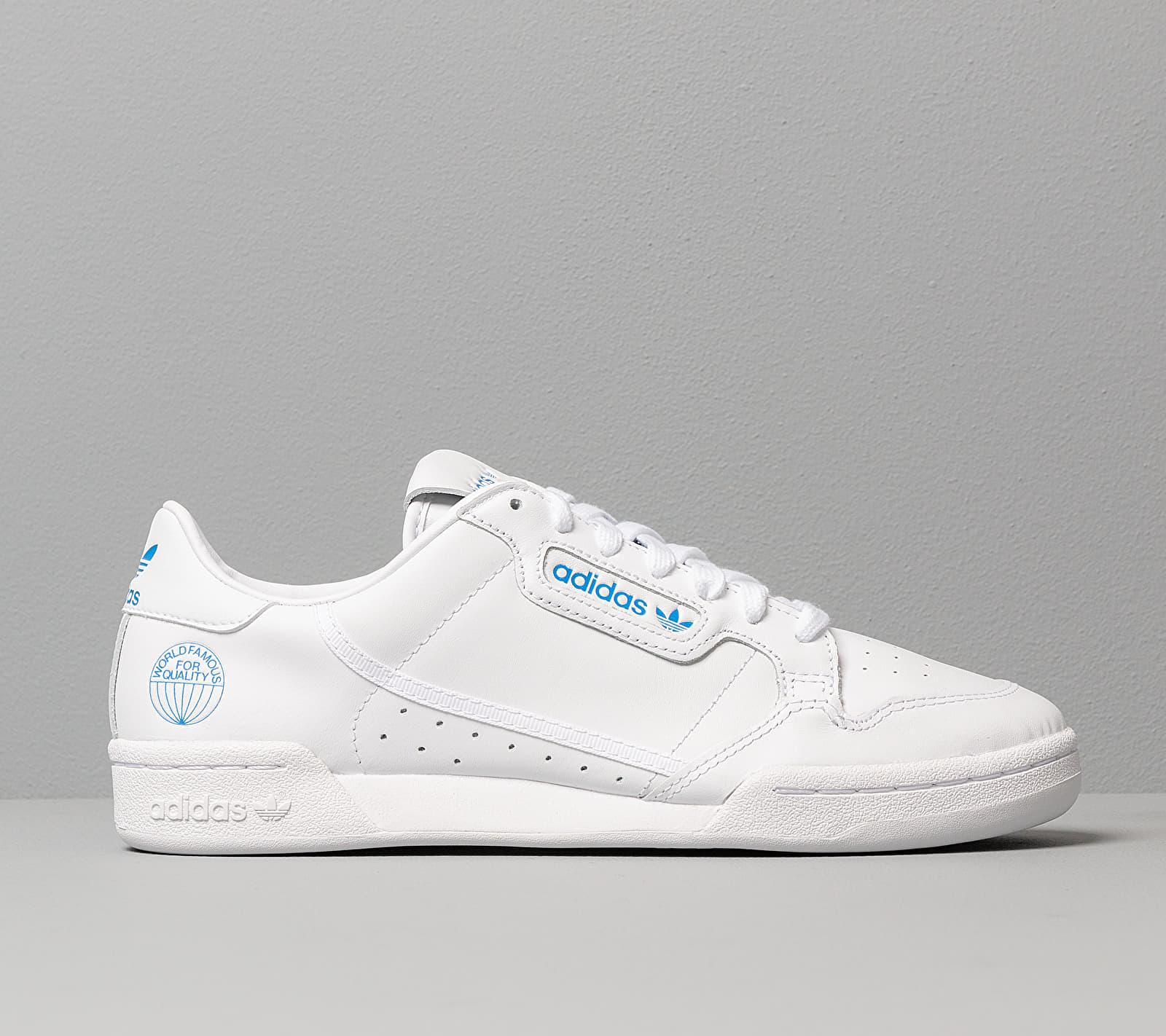 adidas Originals Adidas Continental 80 Ftw White/ Ftw White/ Blue Bird ...
