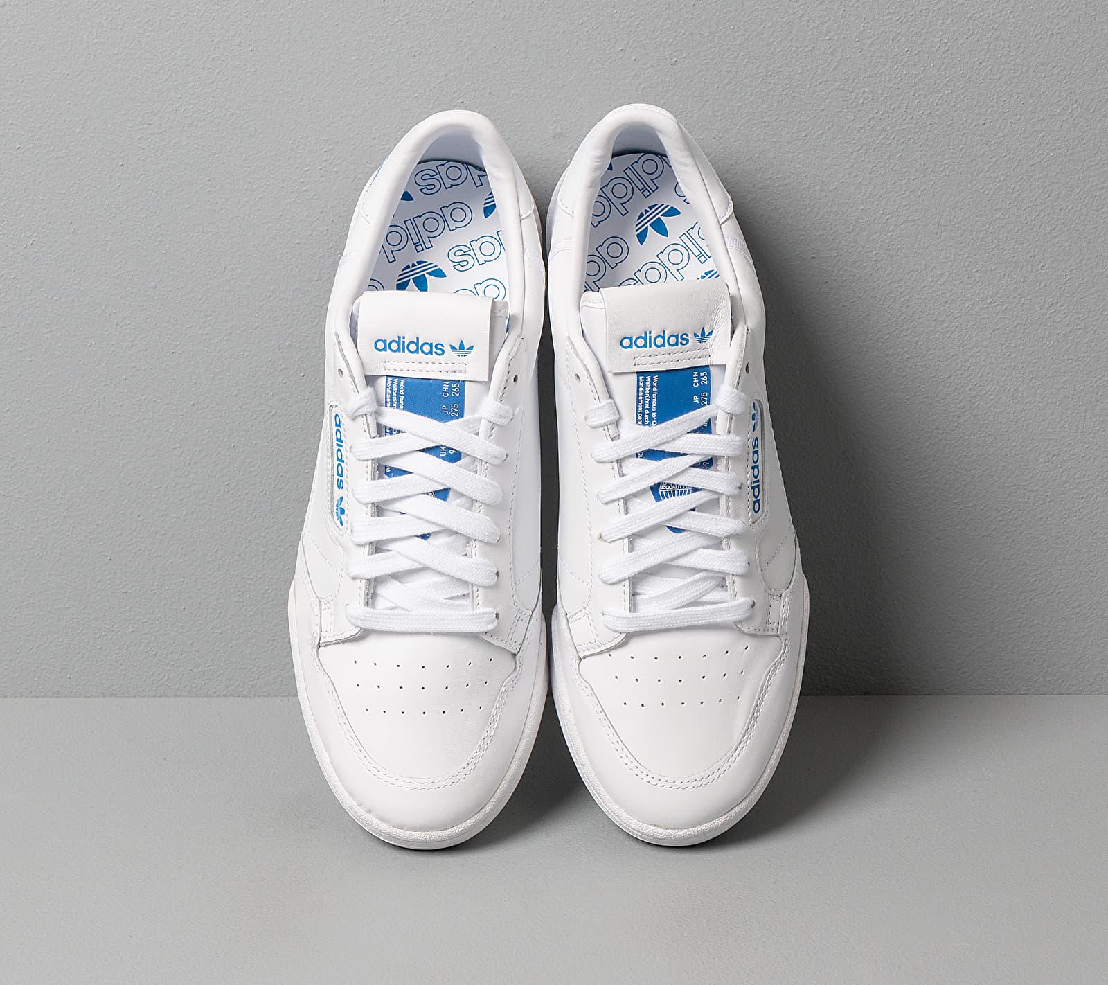 adidas Originals Adidas Continental 80 Ftw White/ Ftw White/ Blue Bird ...