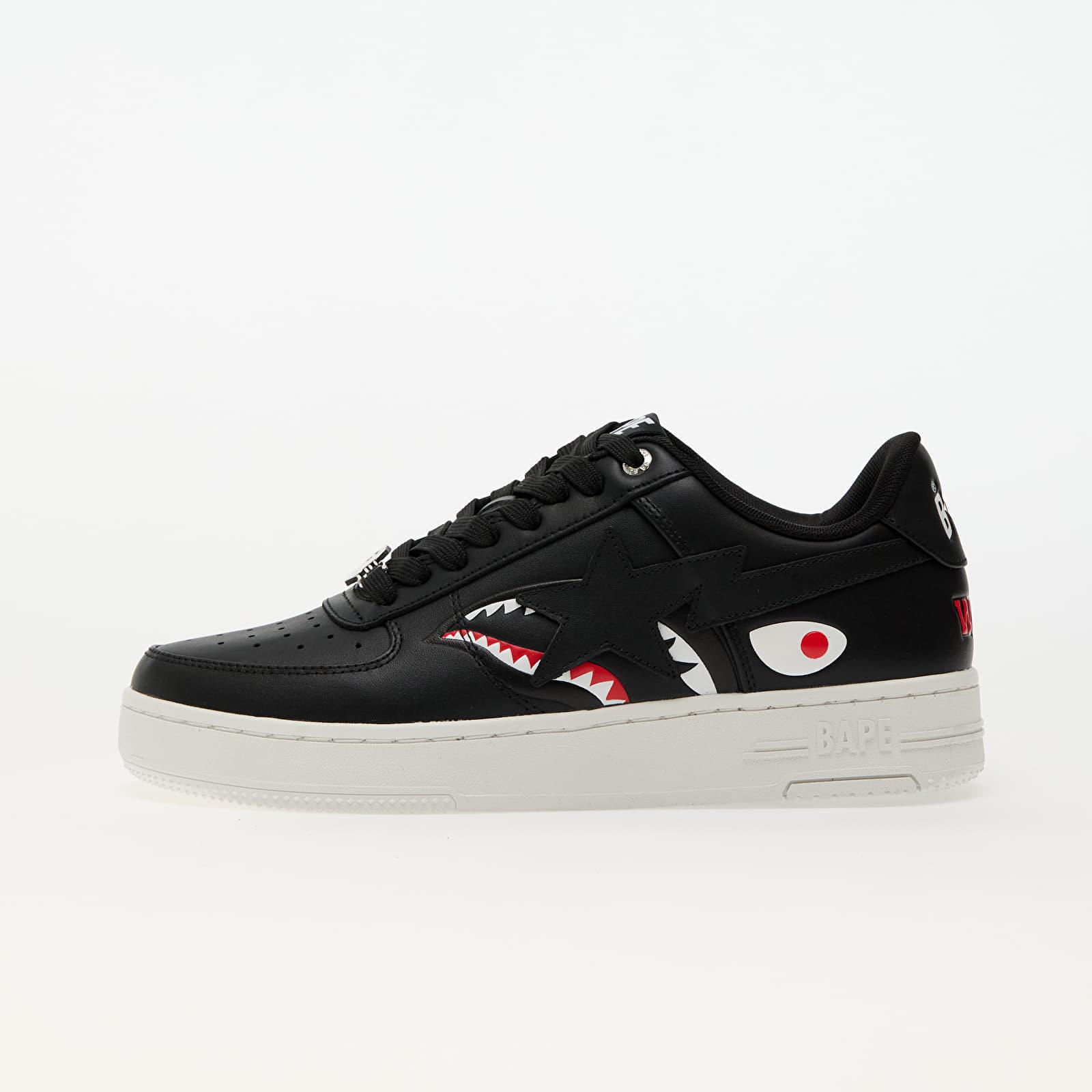 A Bathing Ape Shark Graphic High-Top Sneakers in Black for Men | Lyst