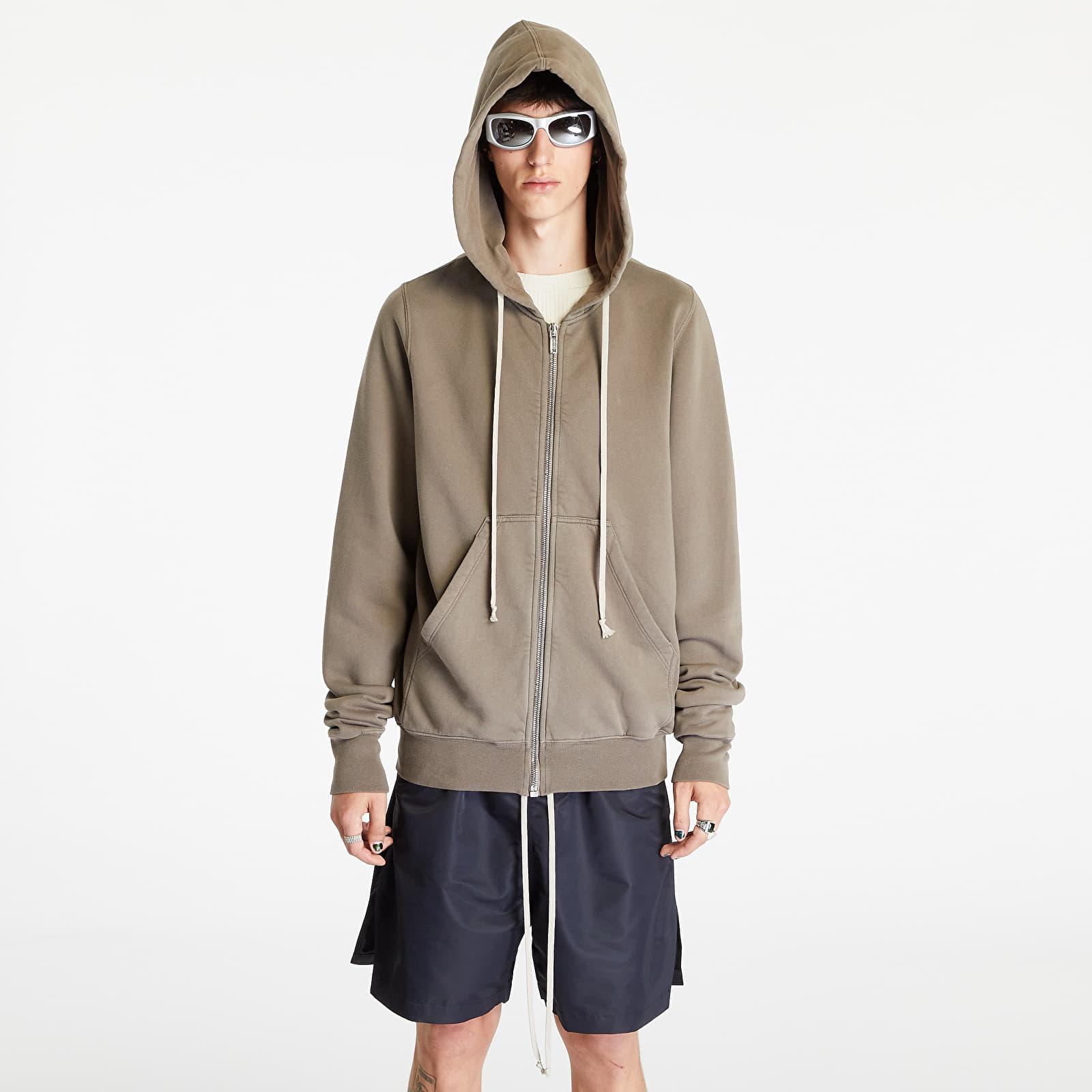 Rick Owens Jason S Full-zip Hoodie Dust/ Pearl in Brown for Men | Lyst