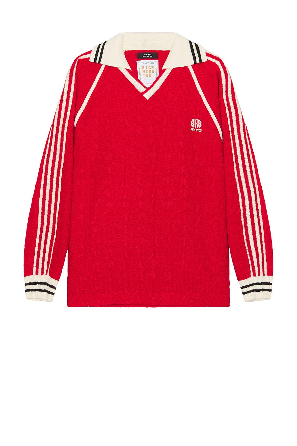 rice nine ten Knitting Classic Soccer Jersey in Red for Men | Lyst