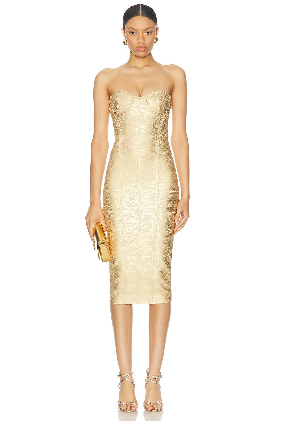 retroféte Charlize Dress in Metallic | Lyst