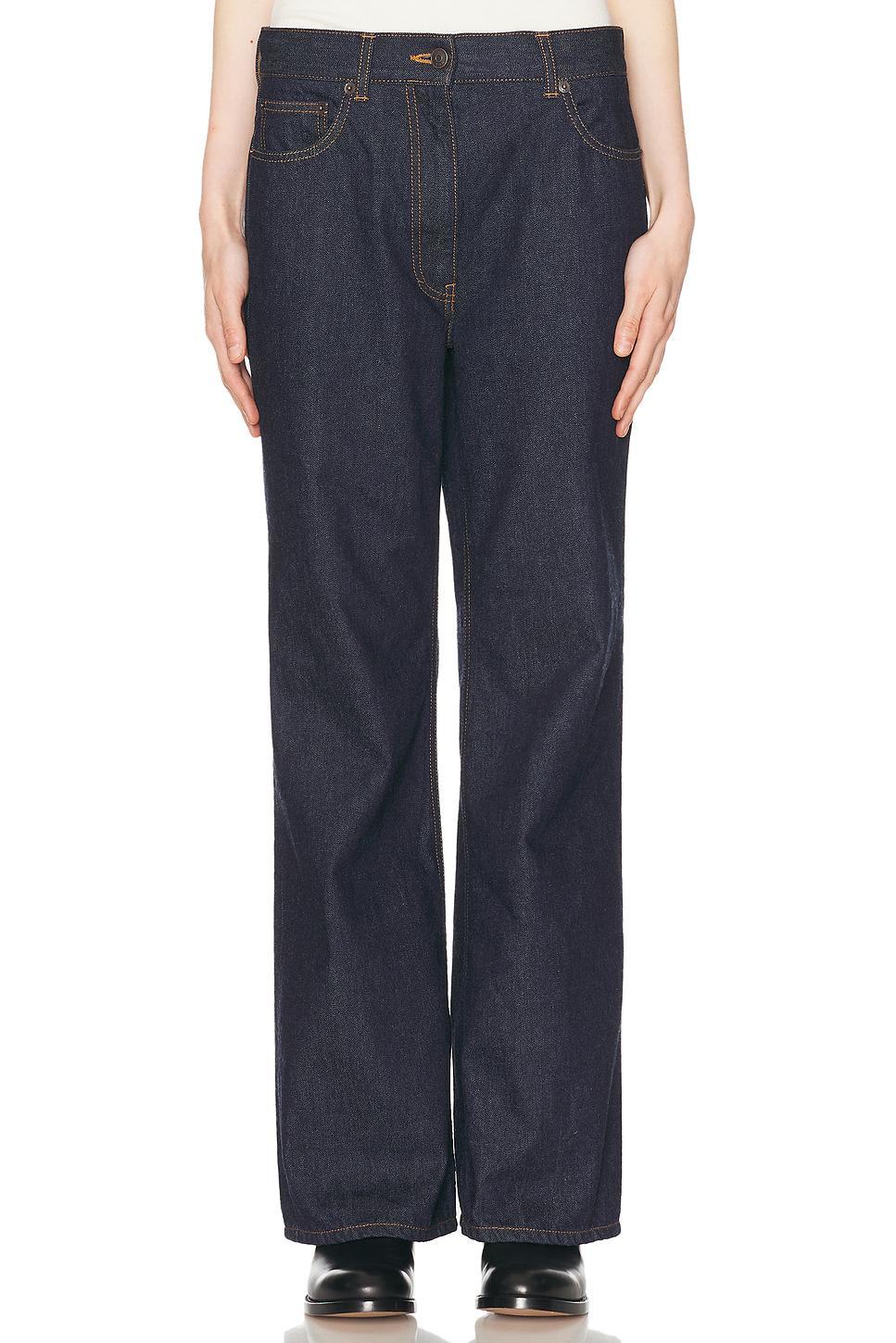 The Row Dan Bootcut Leg in Blue | Lyst