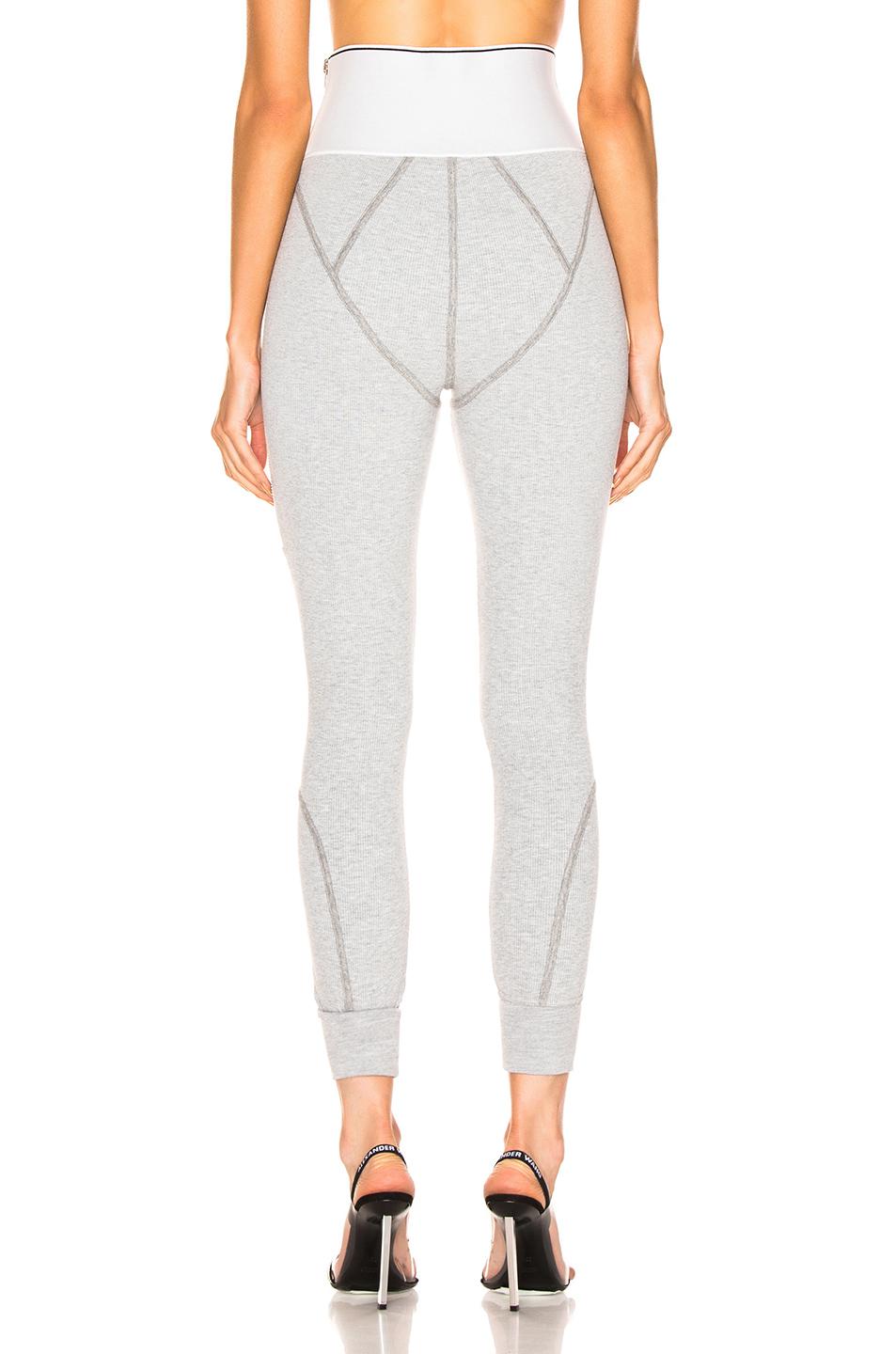 Alexander Wang Synthetic Ribbed Legging in Grey (Grey) - Lyst