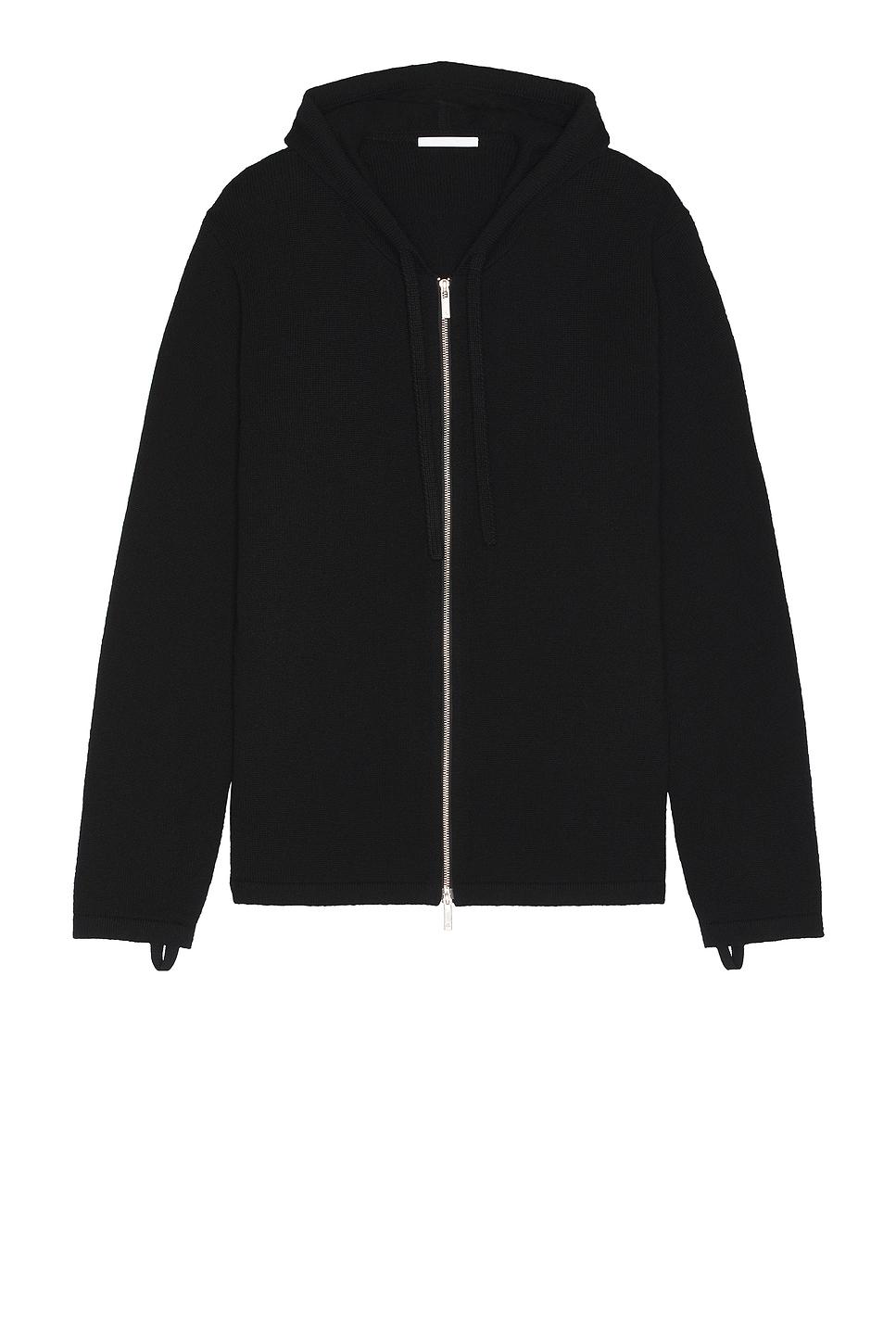 Helmut Lang Mohawk Full Zip Hoodie in Black for Men | Lyst