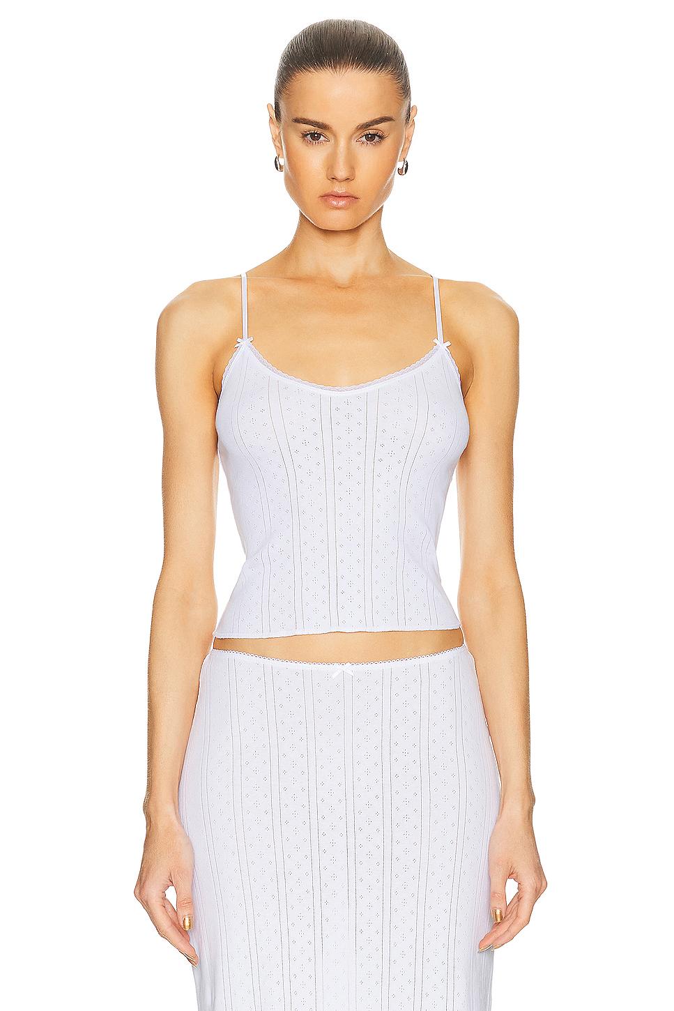 Cou Cou Intimates The Long Cami Top in White | Lyst