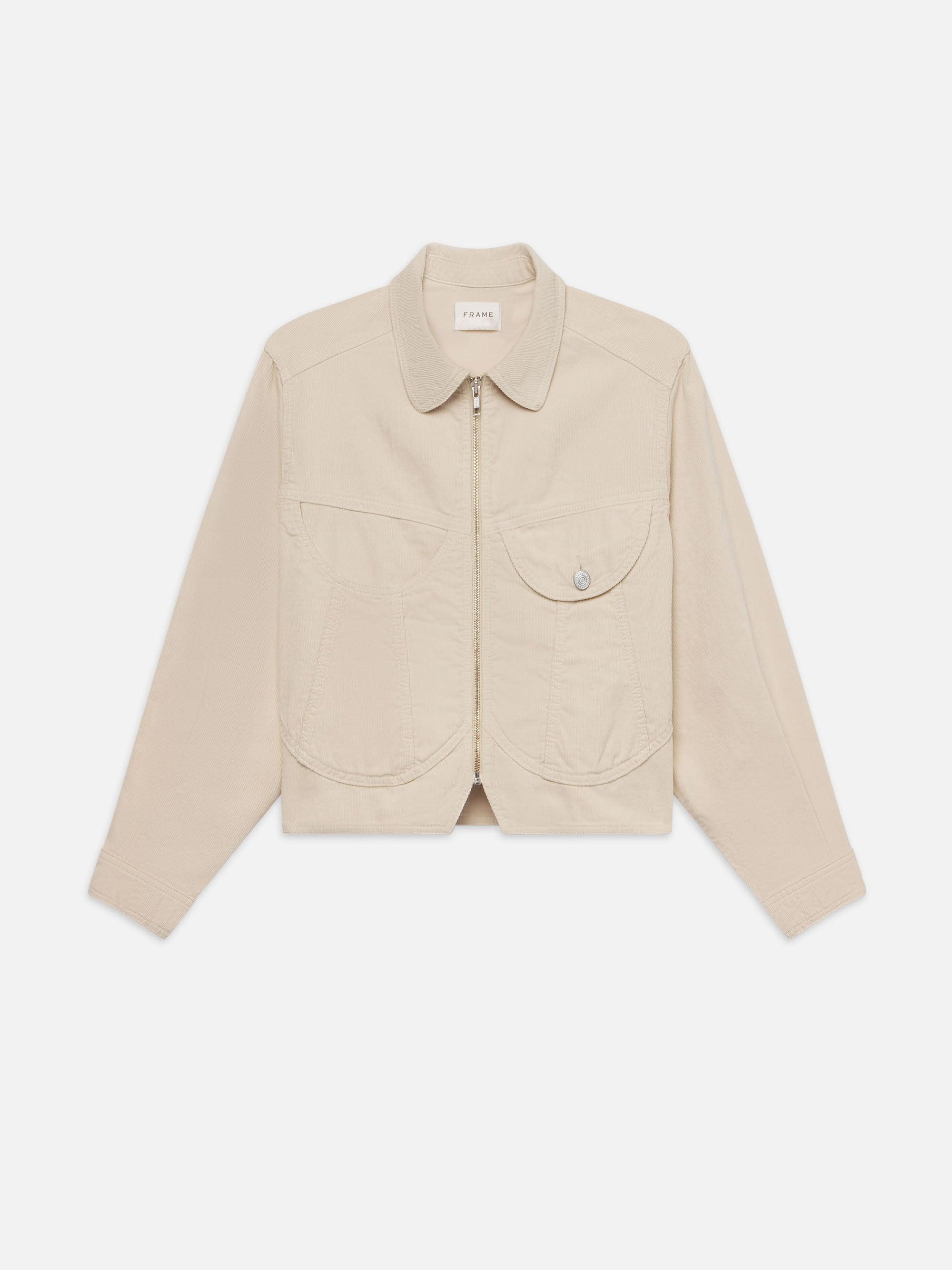 FRAME Corduroy Heart Jacket in Natural | Lyst