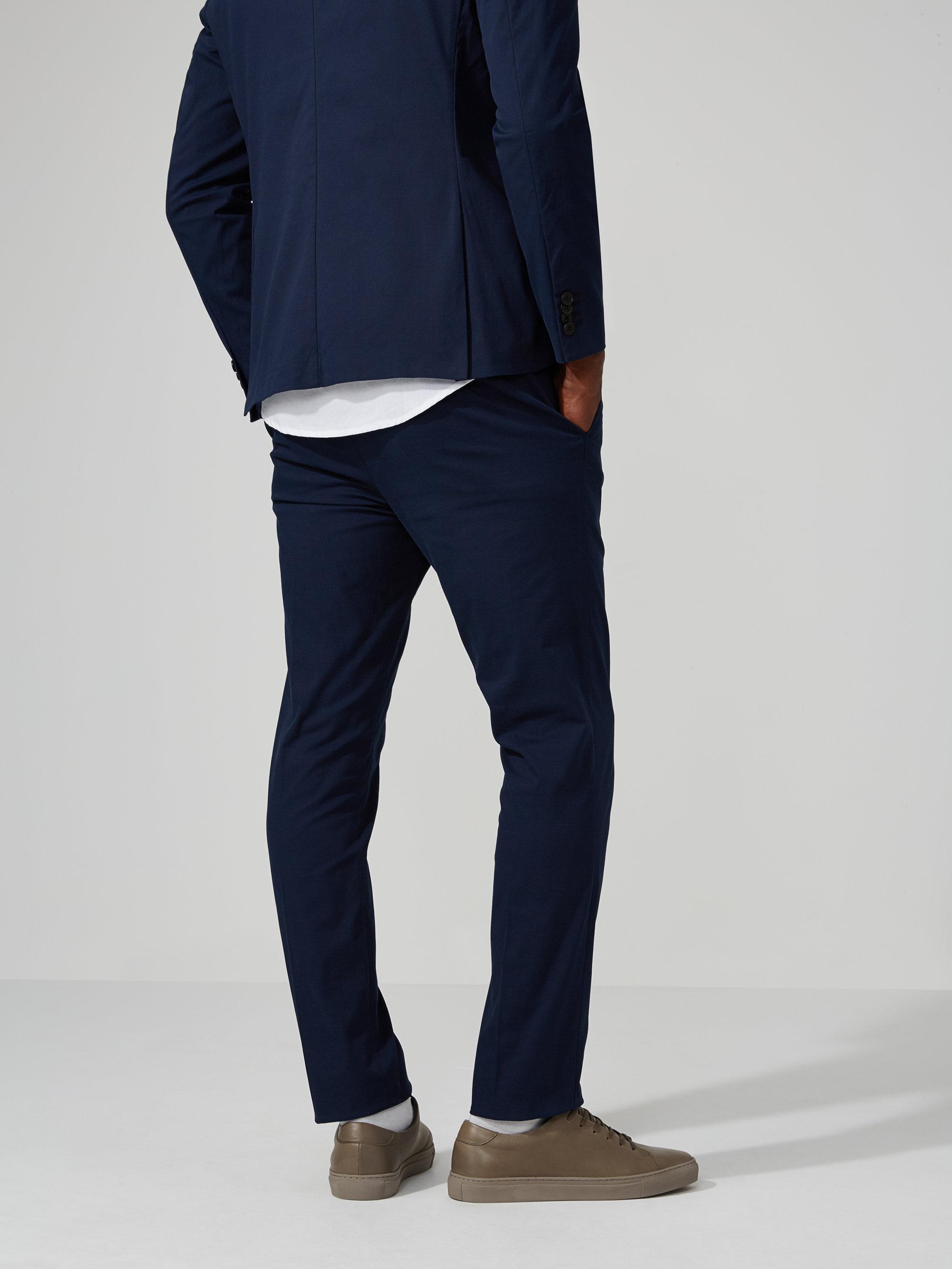 Frank And Oak The Laurier Summer Cotton Suit Pant In Navy in Blue for ...