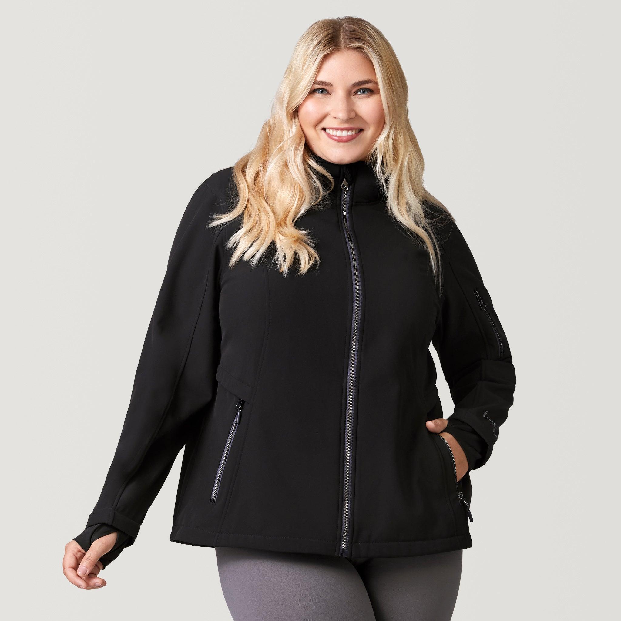 Free Country Plus Size Aeris Super Softshell® Jacket in Black | Lyst