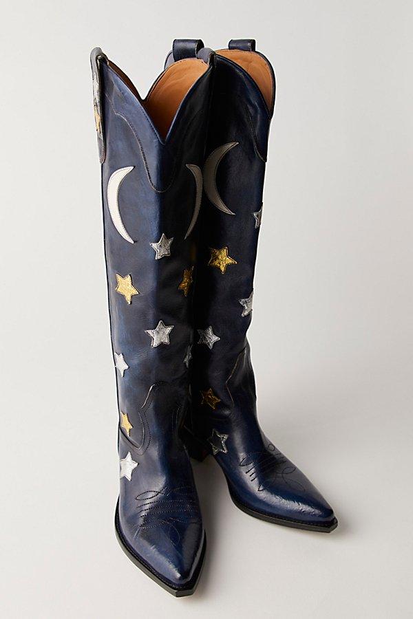 Jo Ghost Starry Night Western Boots in Blue | Lyst