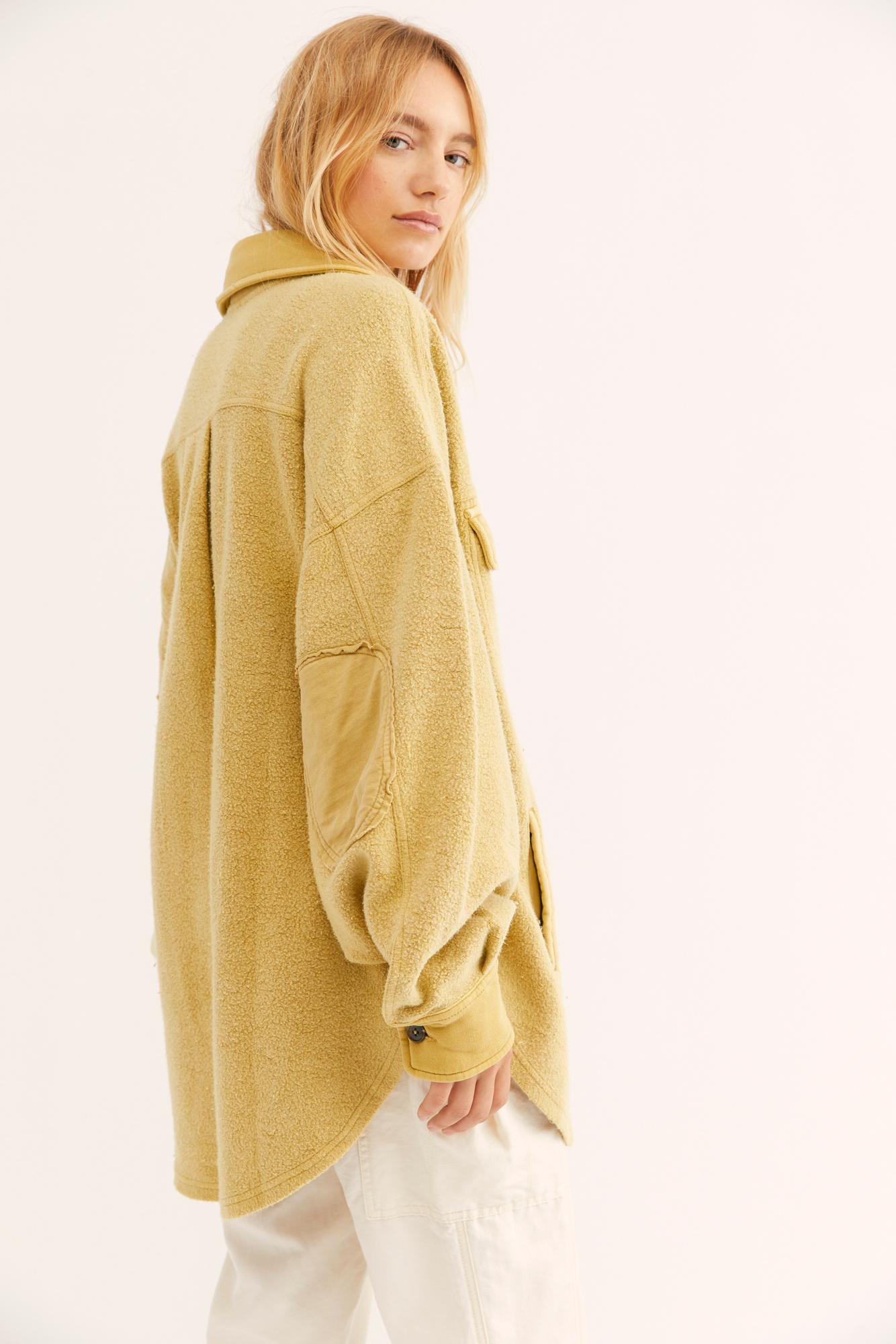 Free People Synthetic Ruby Jacket in Yellow - Lyst