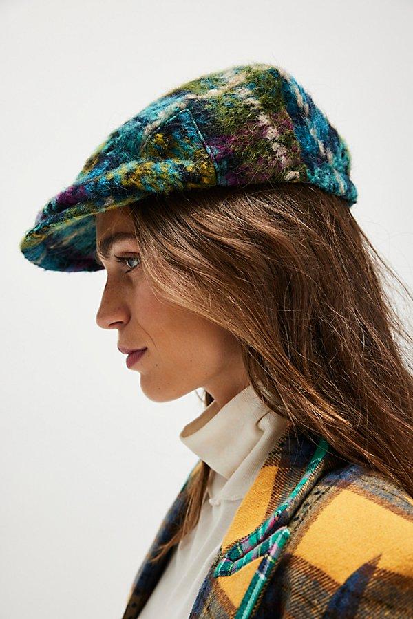 Anna Sui Paperboy Cap in Green | Lyst