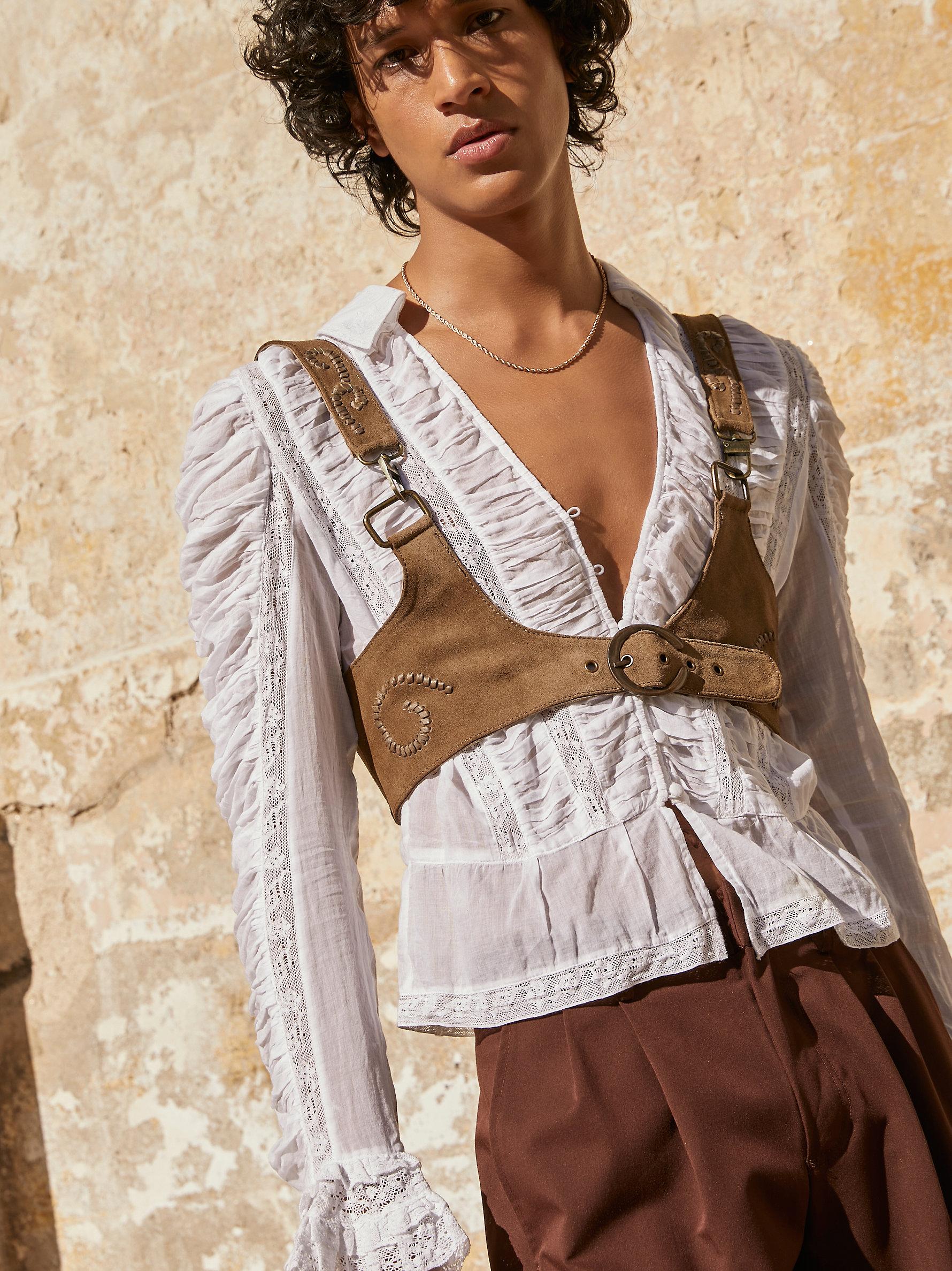 Free People Beacon Corset Harness in Gray | Lyst