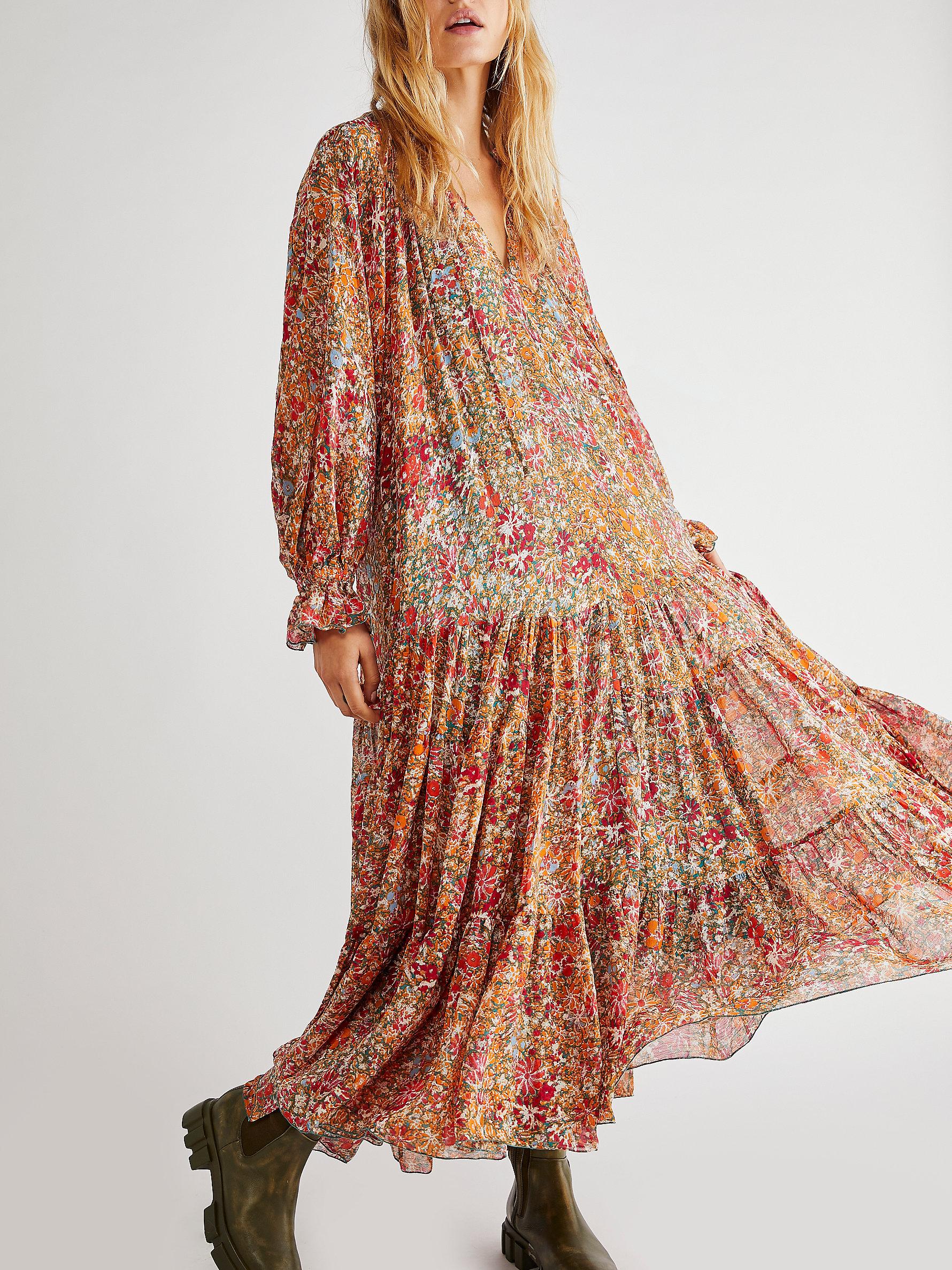 Free People Feeling Groovy Maxi Dress In Green Lyst Free People Feeling Groovy Maxi Dress In Green Lyst