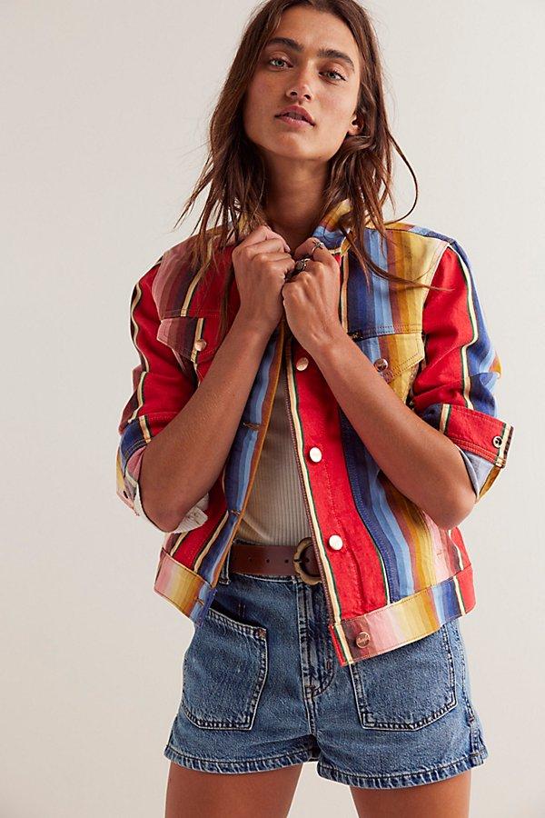 Wrangler X Lainey Wilson Rodeo Trucker Jacket in Red | Lyst