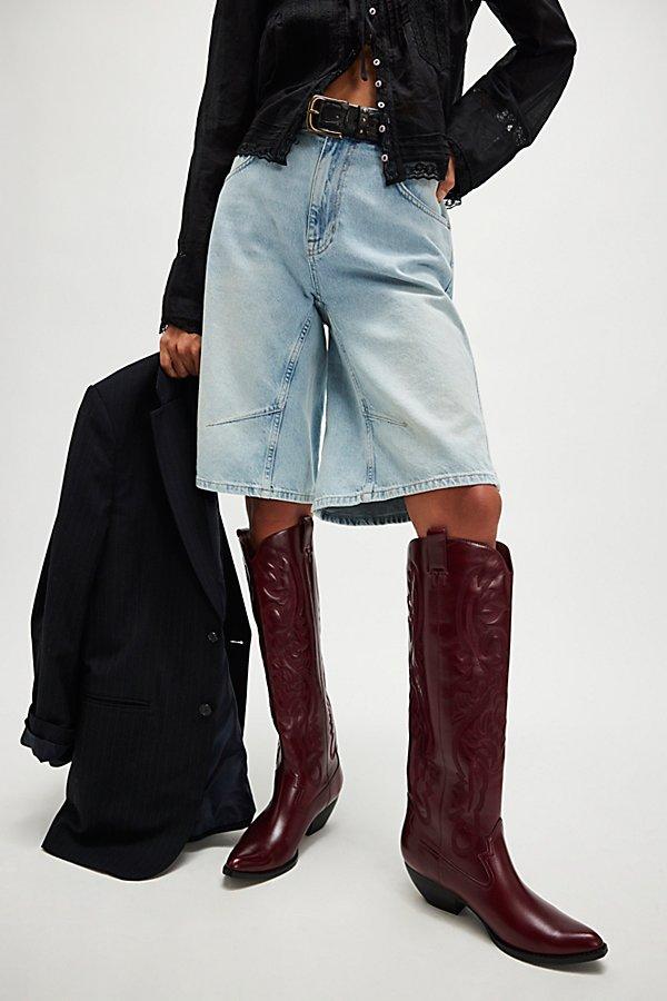 Jeffrey Campbell Finn Tall Western Boots in Blue | Lyst