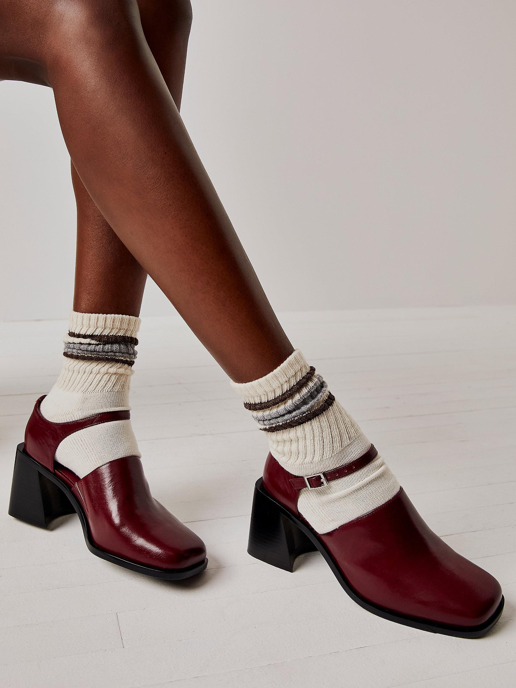 Free People Audrey Mary Jane Heels In Brown Lyst