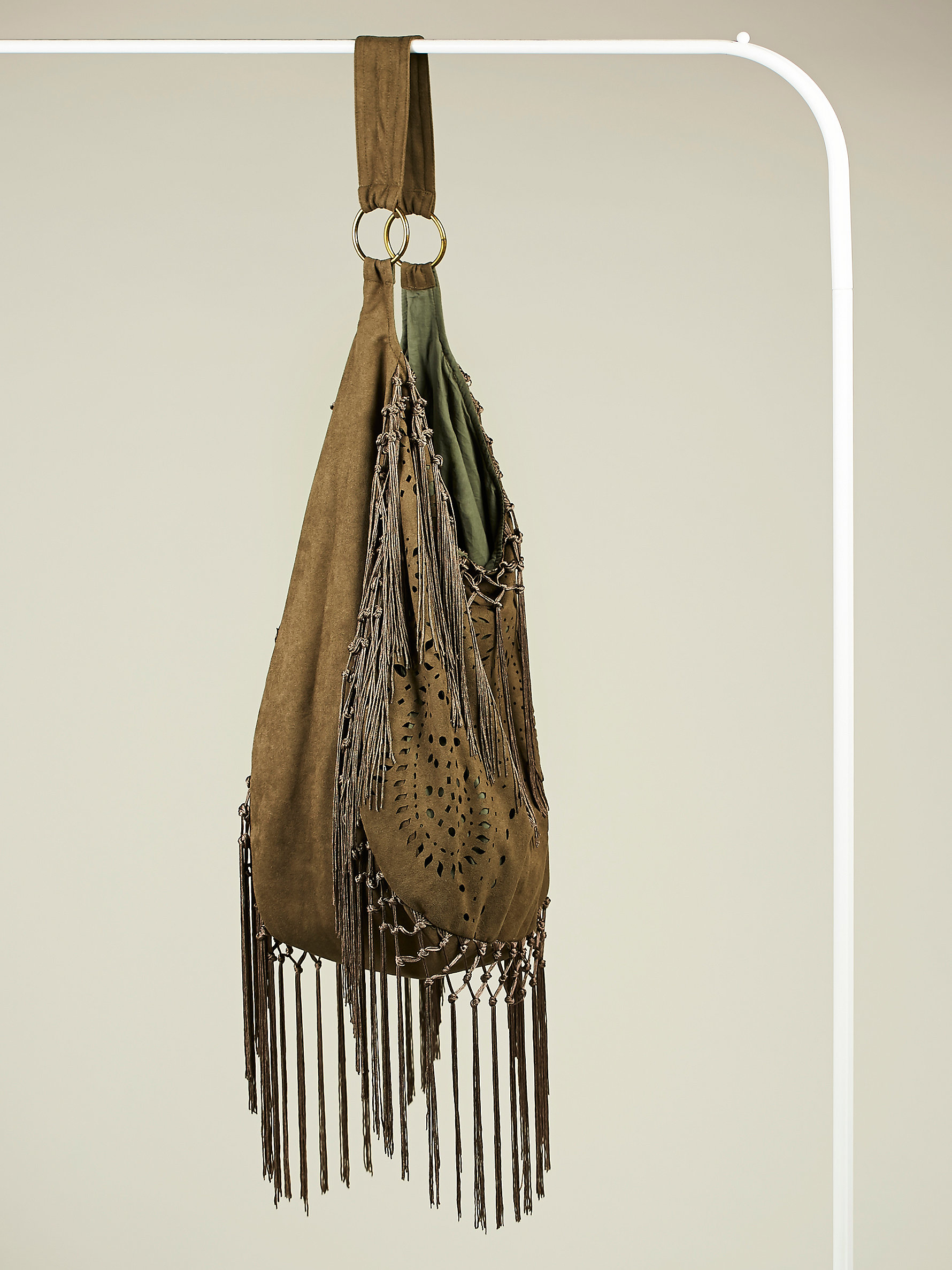 Free People Jones Fringe Hobo Bag in Brown | Lyst