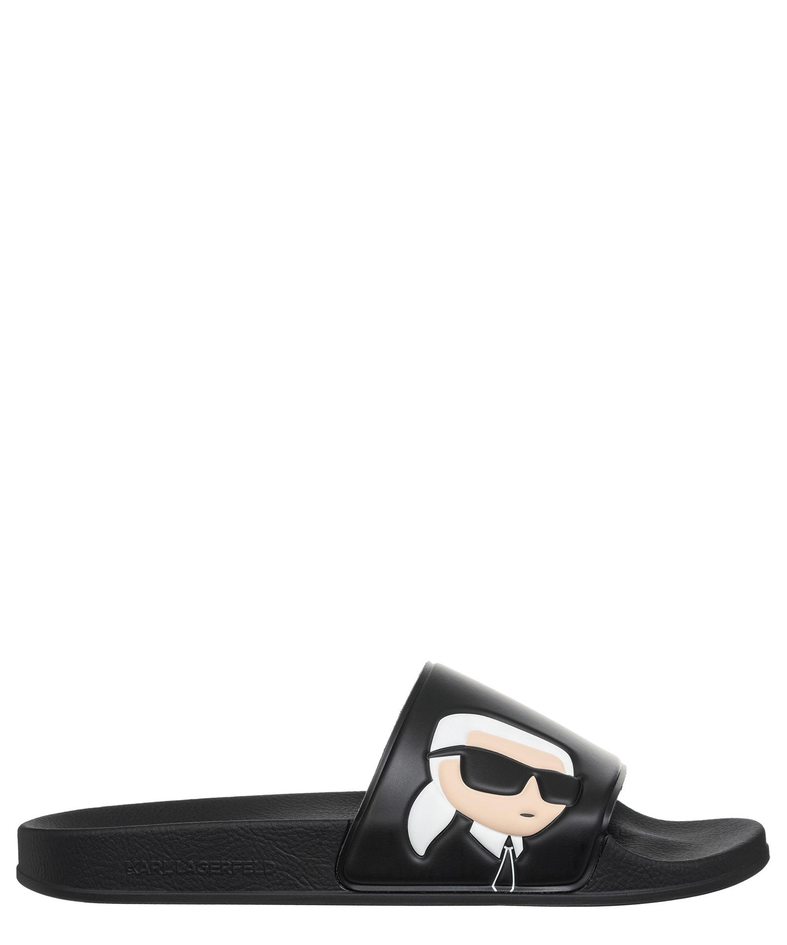Karl Lagerfeld Slides in Black for Men | Lyst