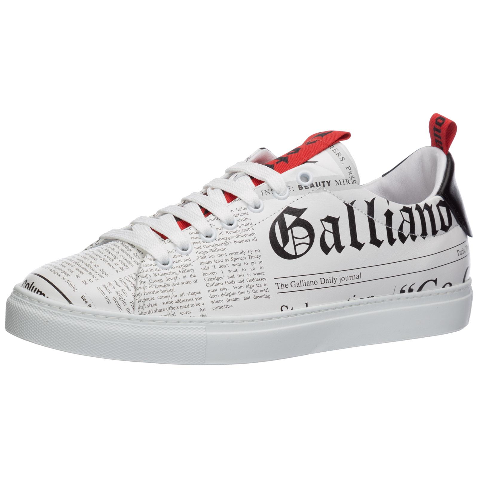 John Galliano Men's Shoes Leather Trainers Sneakers Gazette for Men - Lyst