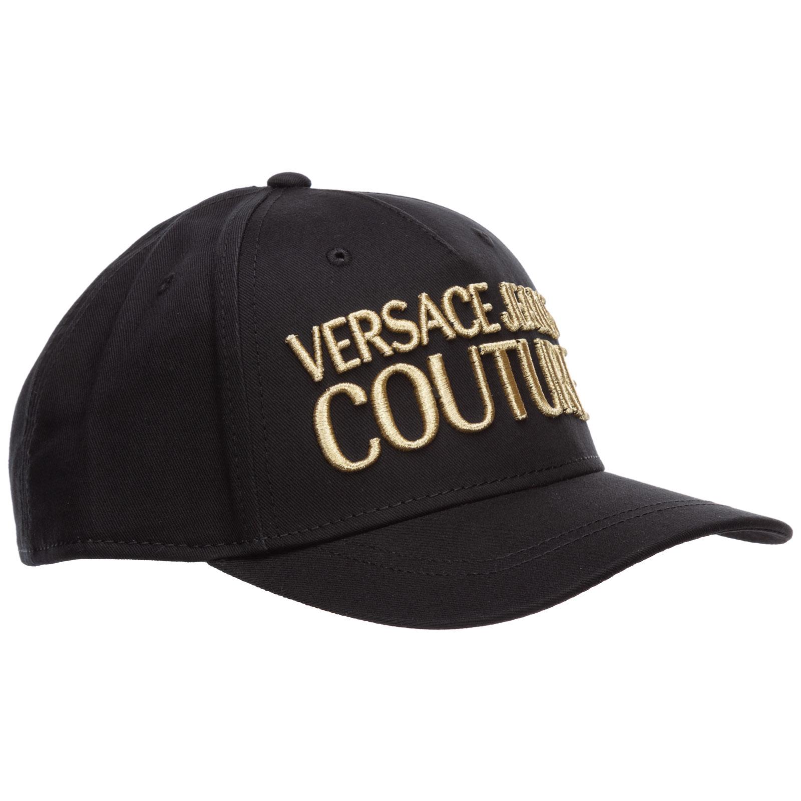 Versace Jeans Denim Baseball Cap With Logo Black for Men - Lyst