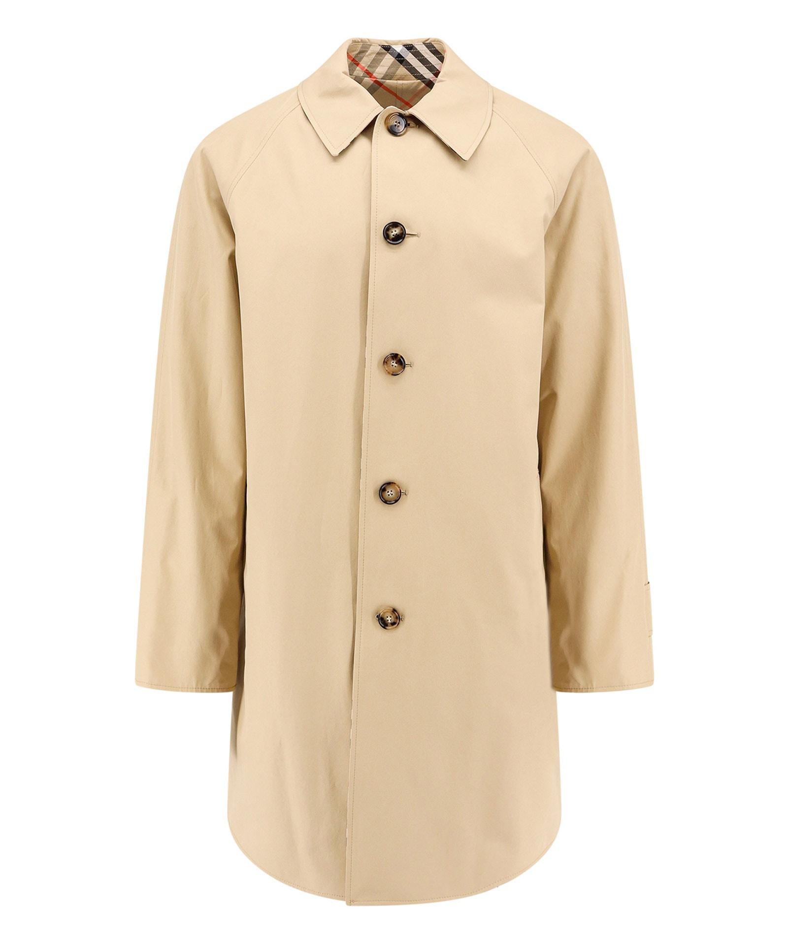 Burberry Trench Coat in Natural for Men | Lyst