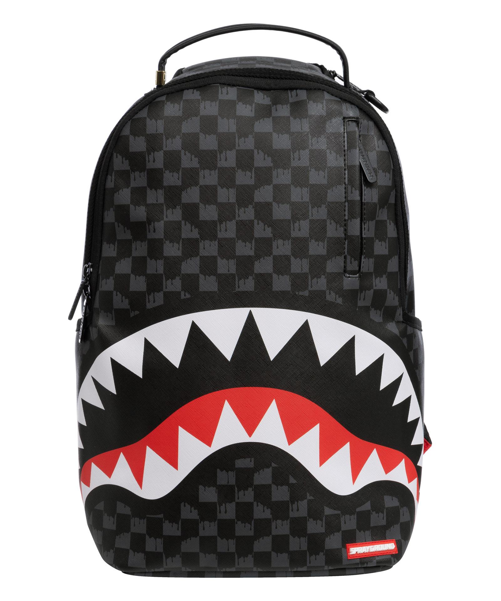 Sprayground Label Shark Backpack in Black for Men | Lyst