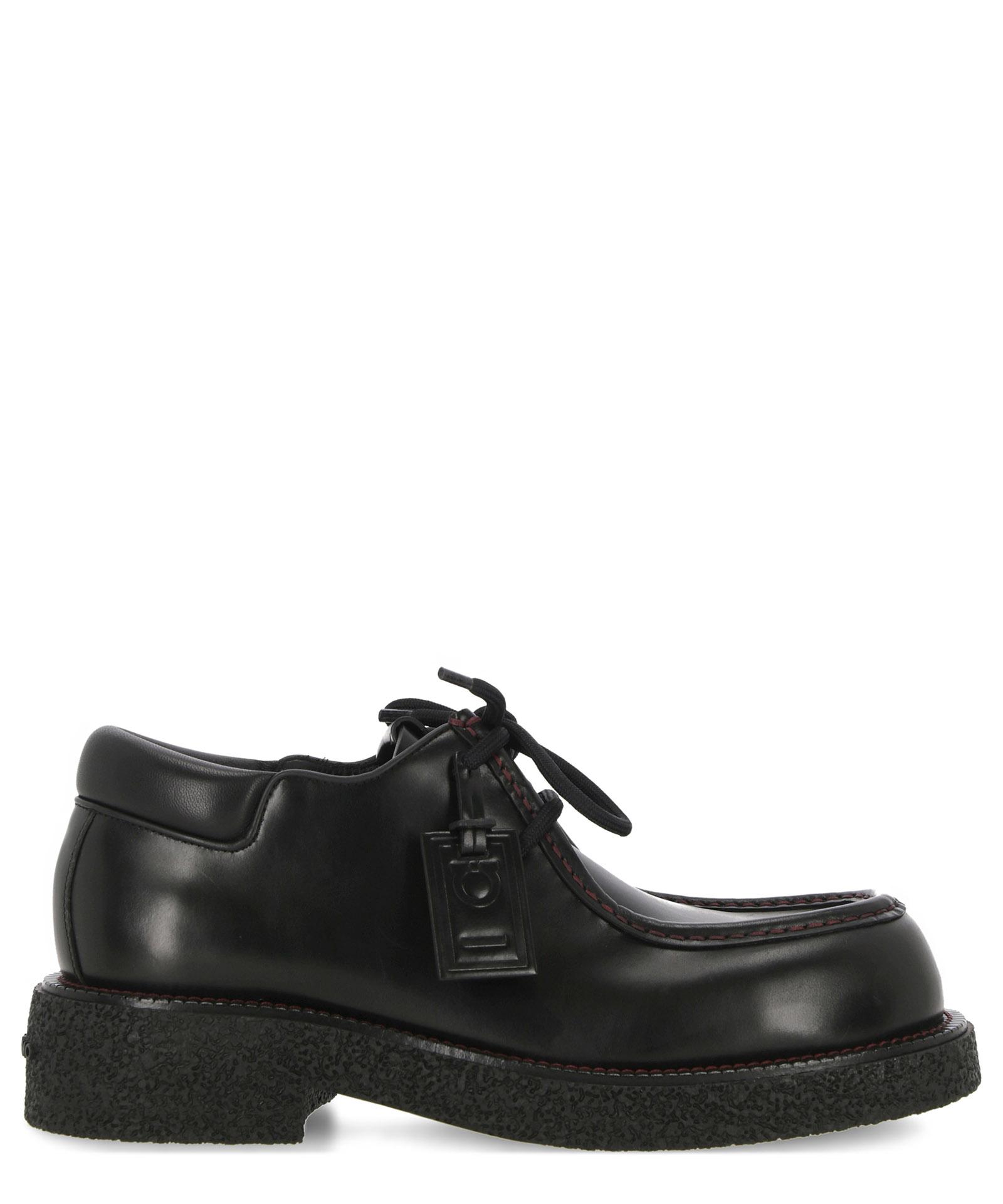 Ferragamo Defender Derby Shoes in Black for Men | Lyst