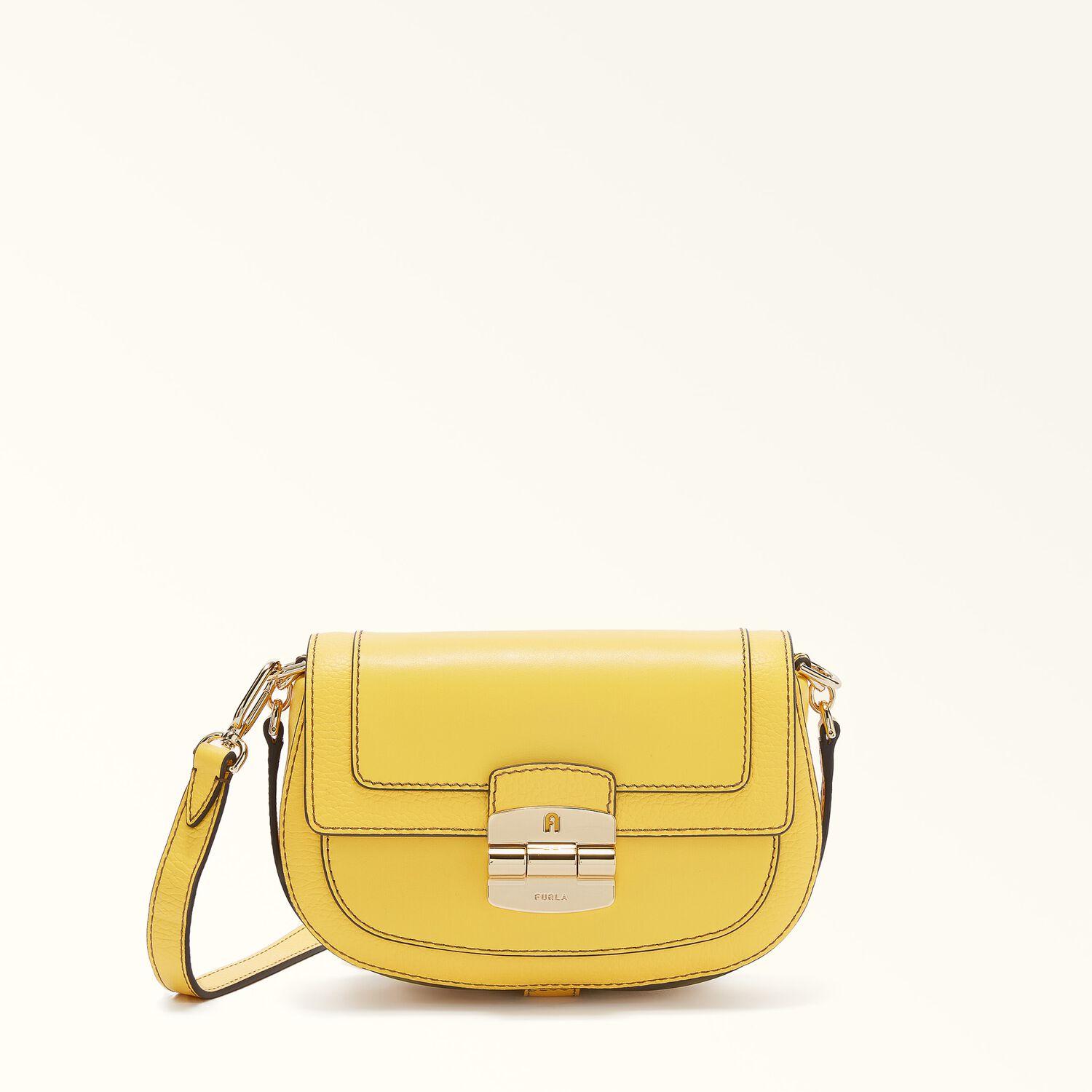 Furla Club 2 Crossbody Nettare Soft Calf Leather + Grained Calf Leather ...