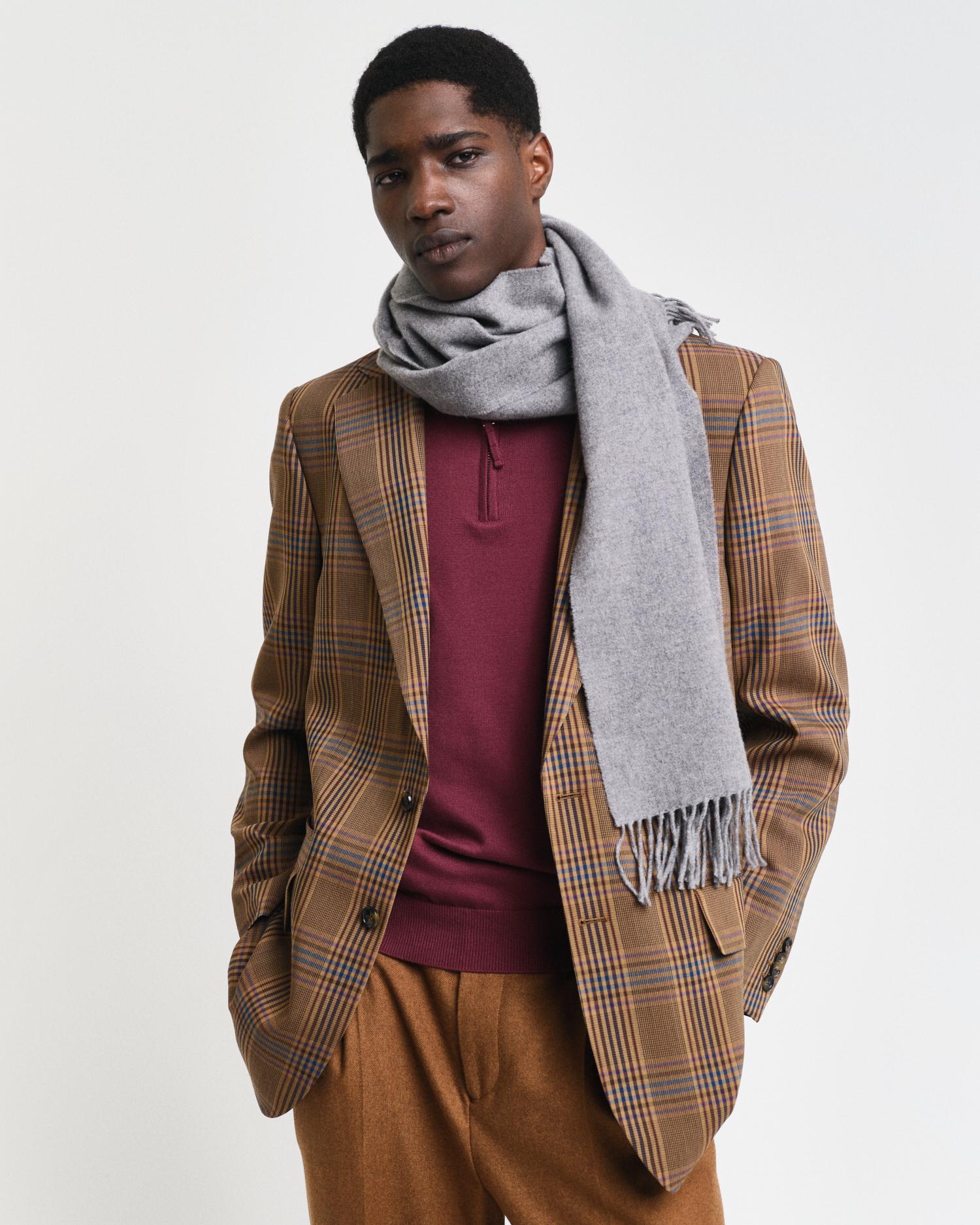 GANT Wool Scarf () in Brown for Men | Lyst UK