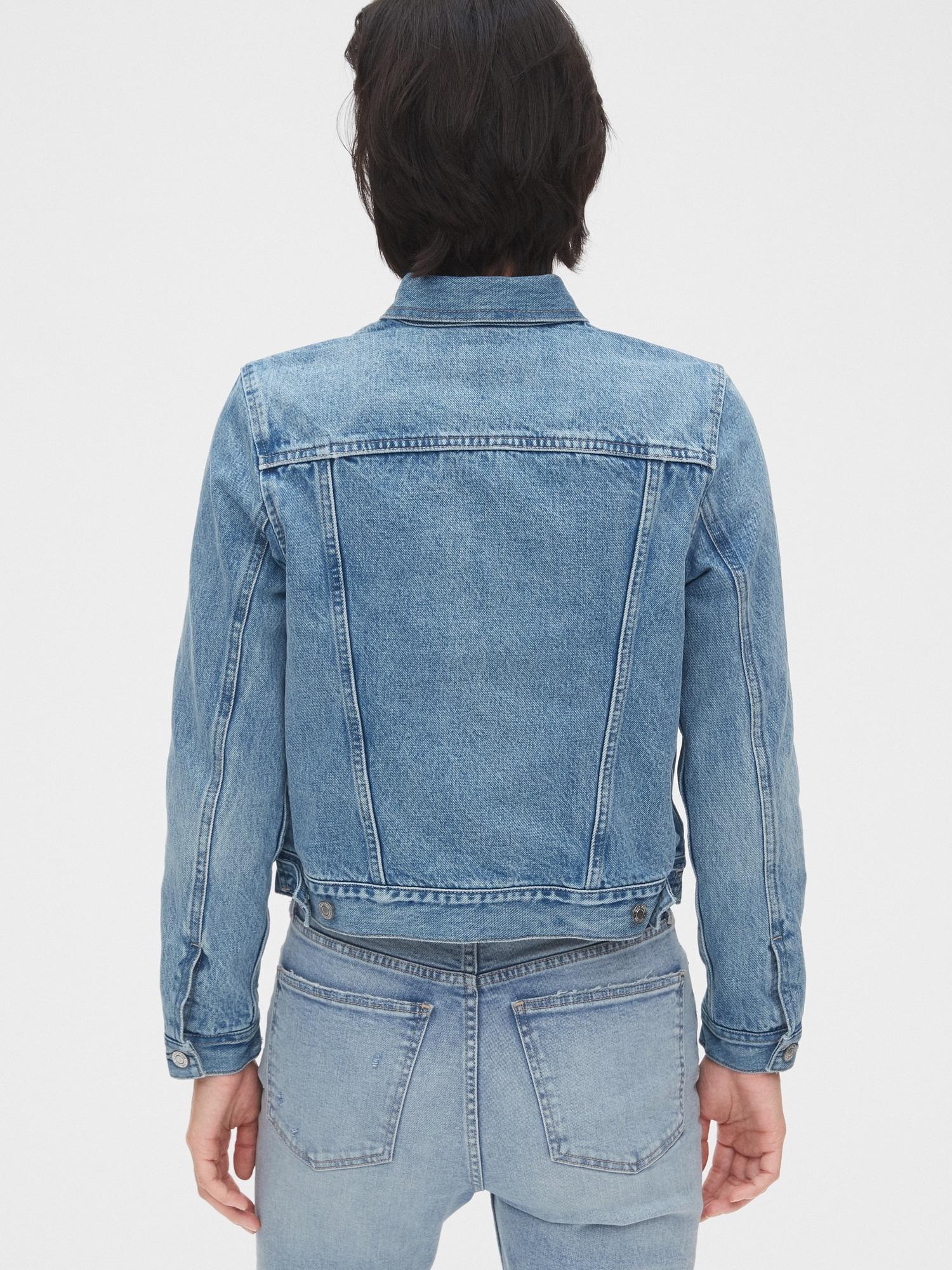 Sale > blue jean jacket with flannel lining > in stock
