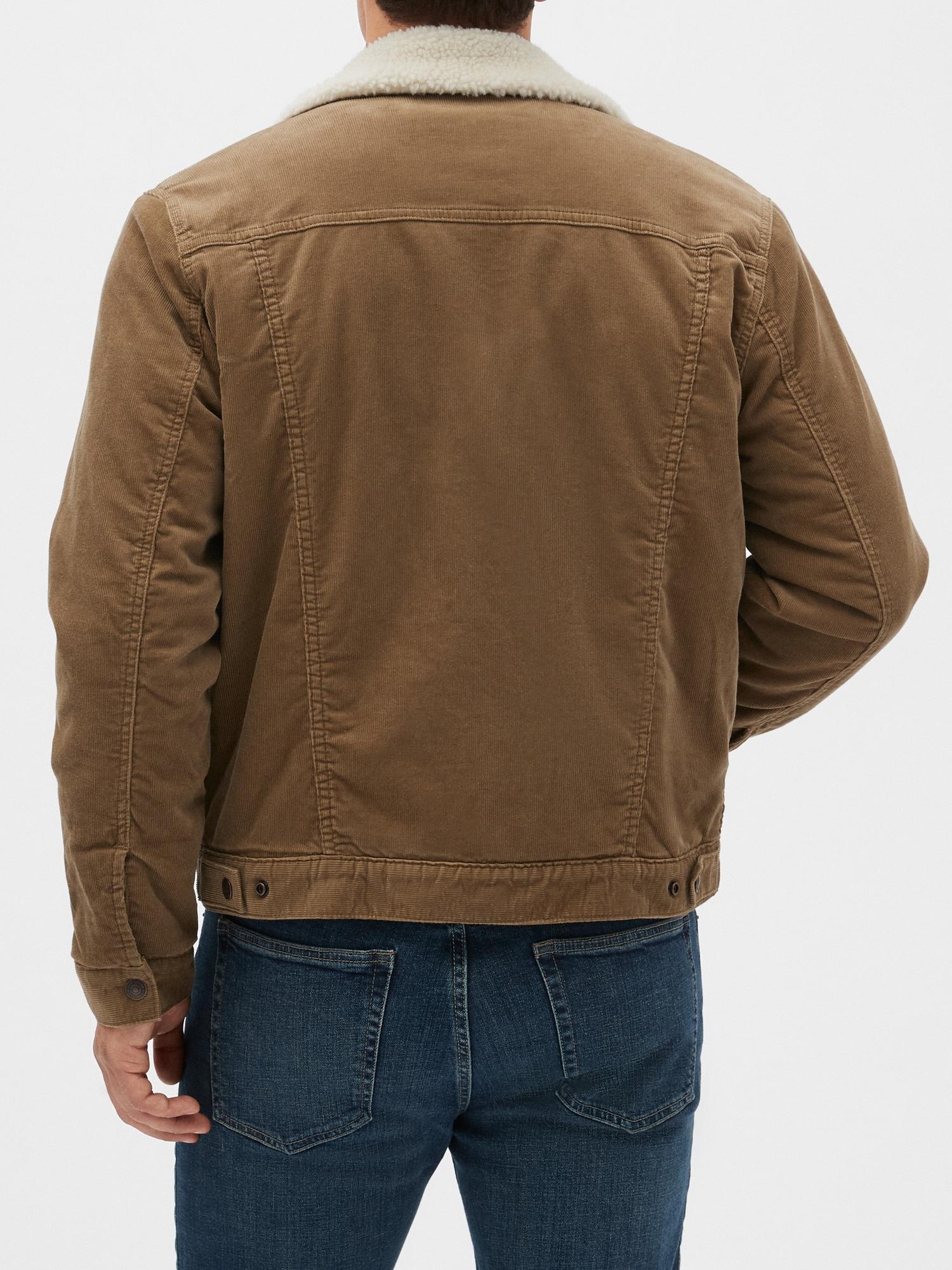 GAP Factory Corduroy Sherpa-lined Icon Cord Jacket for Men - Lyst
