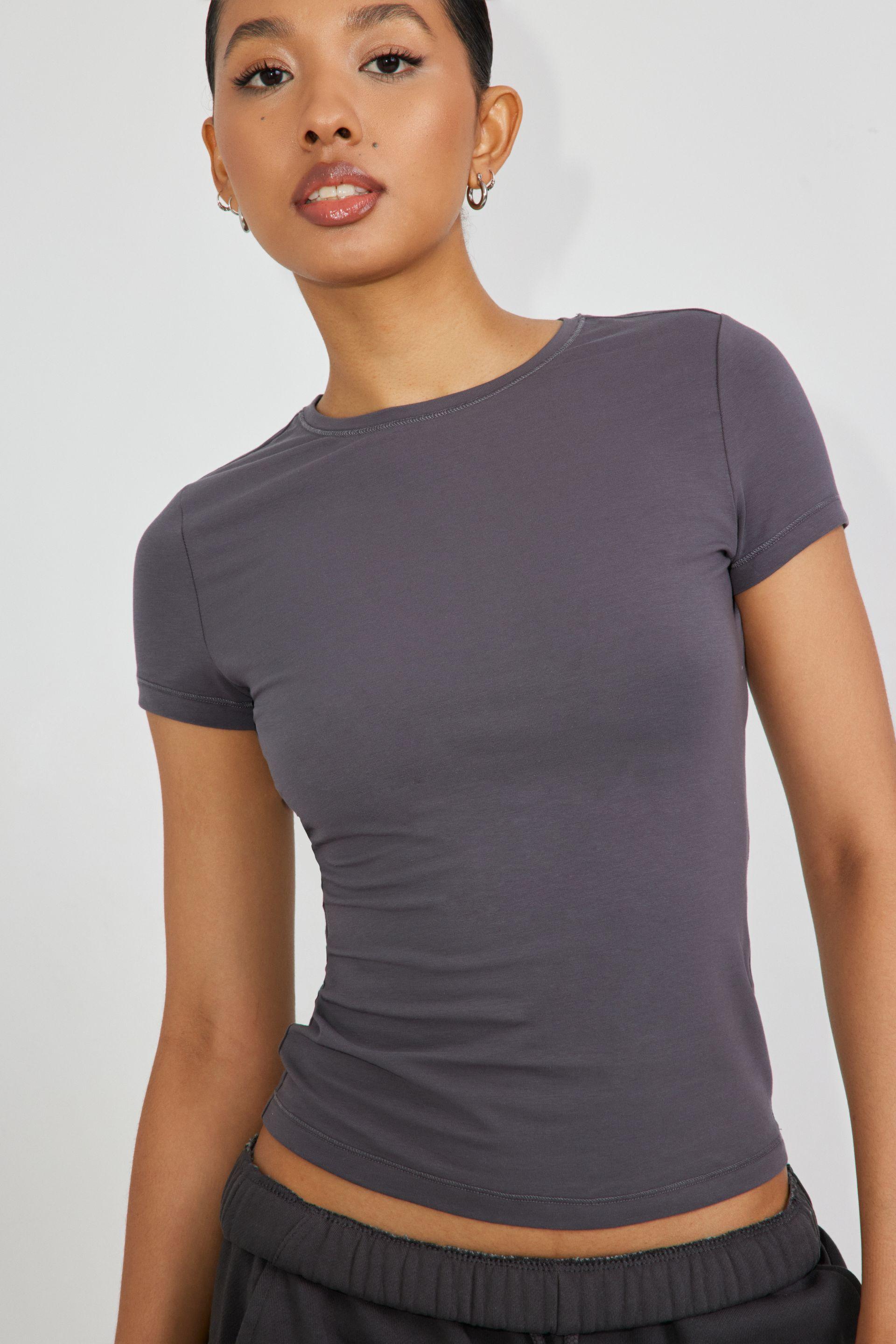 Garage Longline Tee in Gray | Lyst