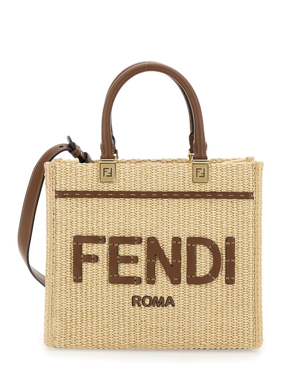 Fendi Sunshine Paglia in Natural | Lyst