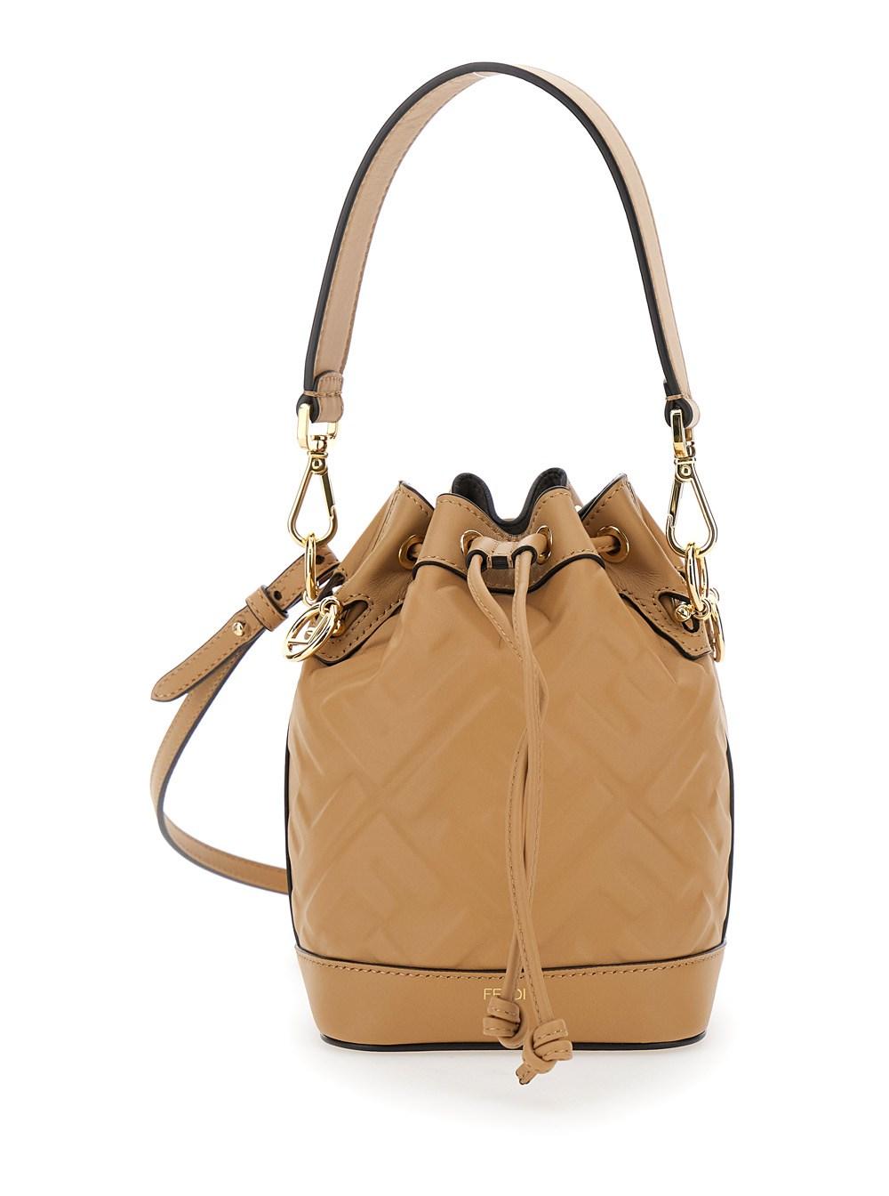 Fendi Mini Mon Tresor in Natural | Lyst
