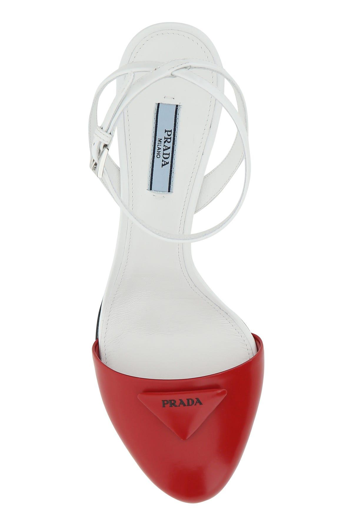 White Prada Heels