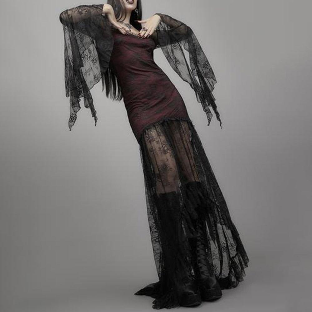 Red And Black Gothic Dresses