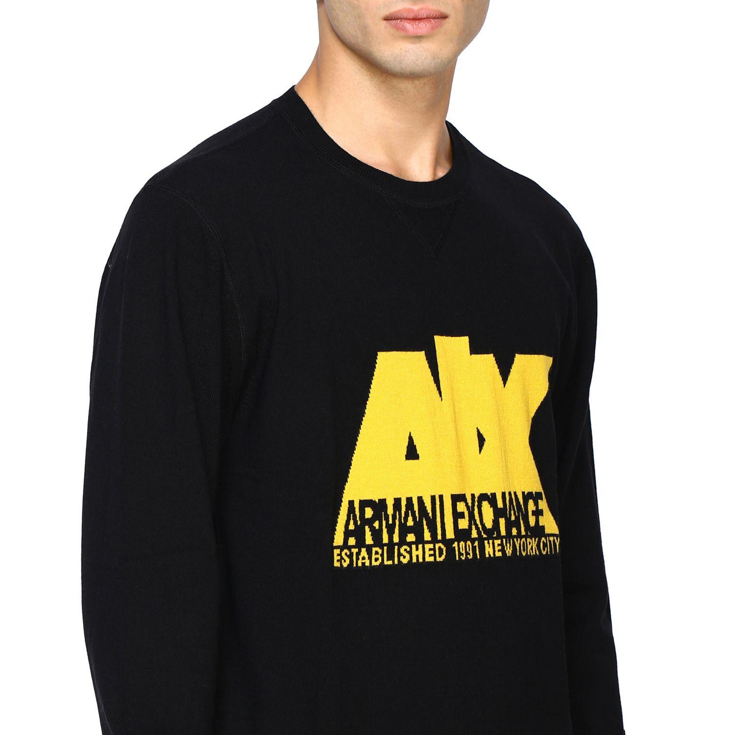 Armani Exchange Men's Sweater in Black for Men - Lyst