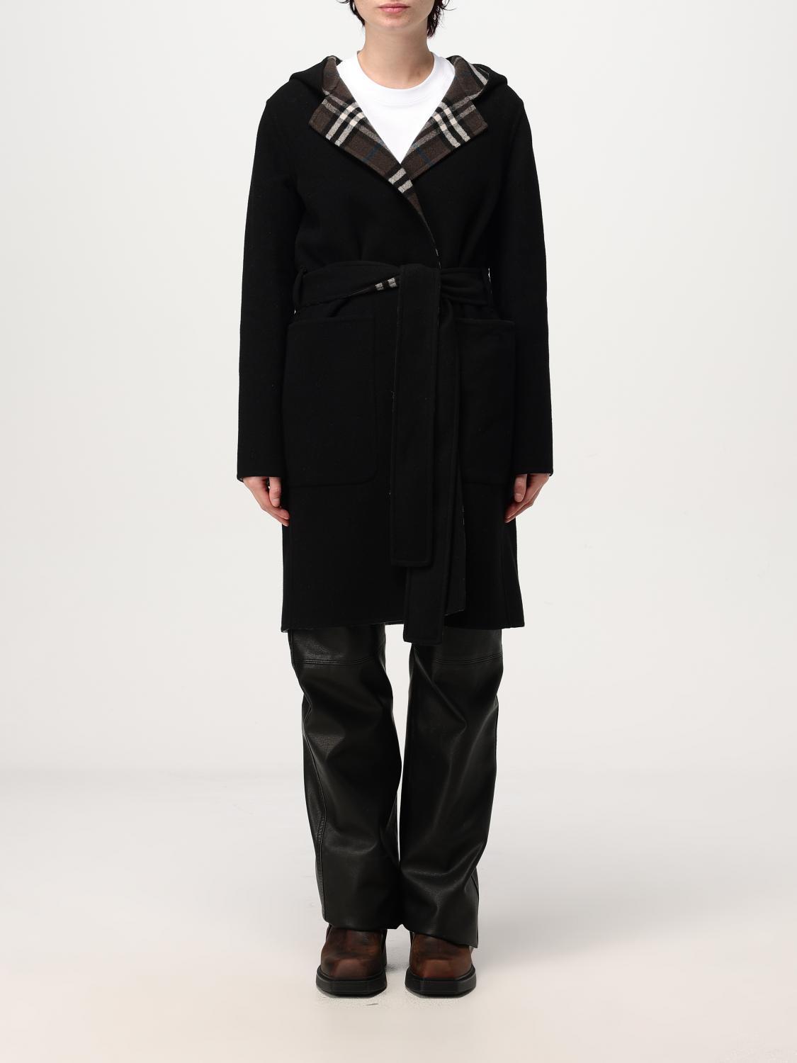 Burberry Coat in Black | Lyst