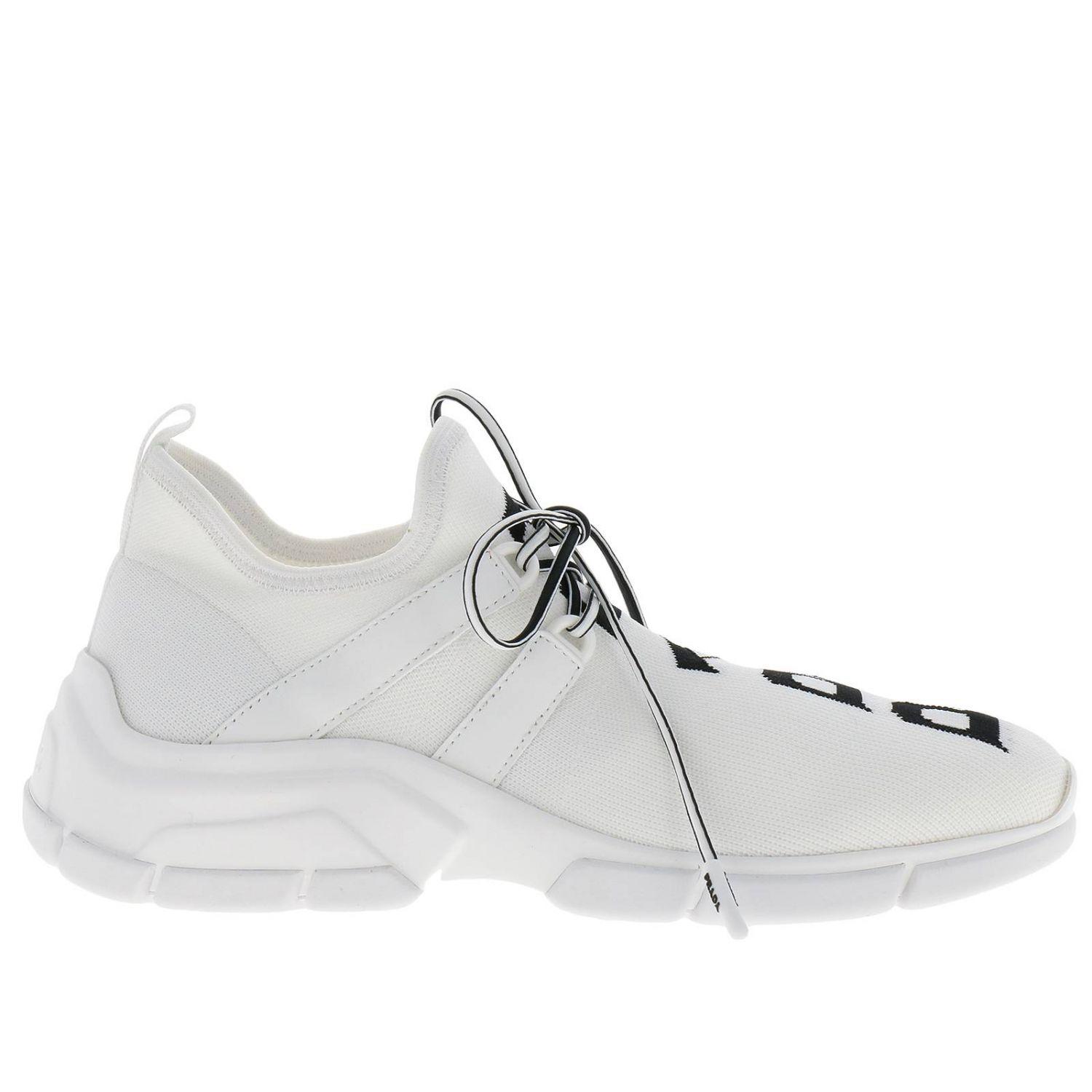 Prada Women's Sneakers in White - Lyst