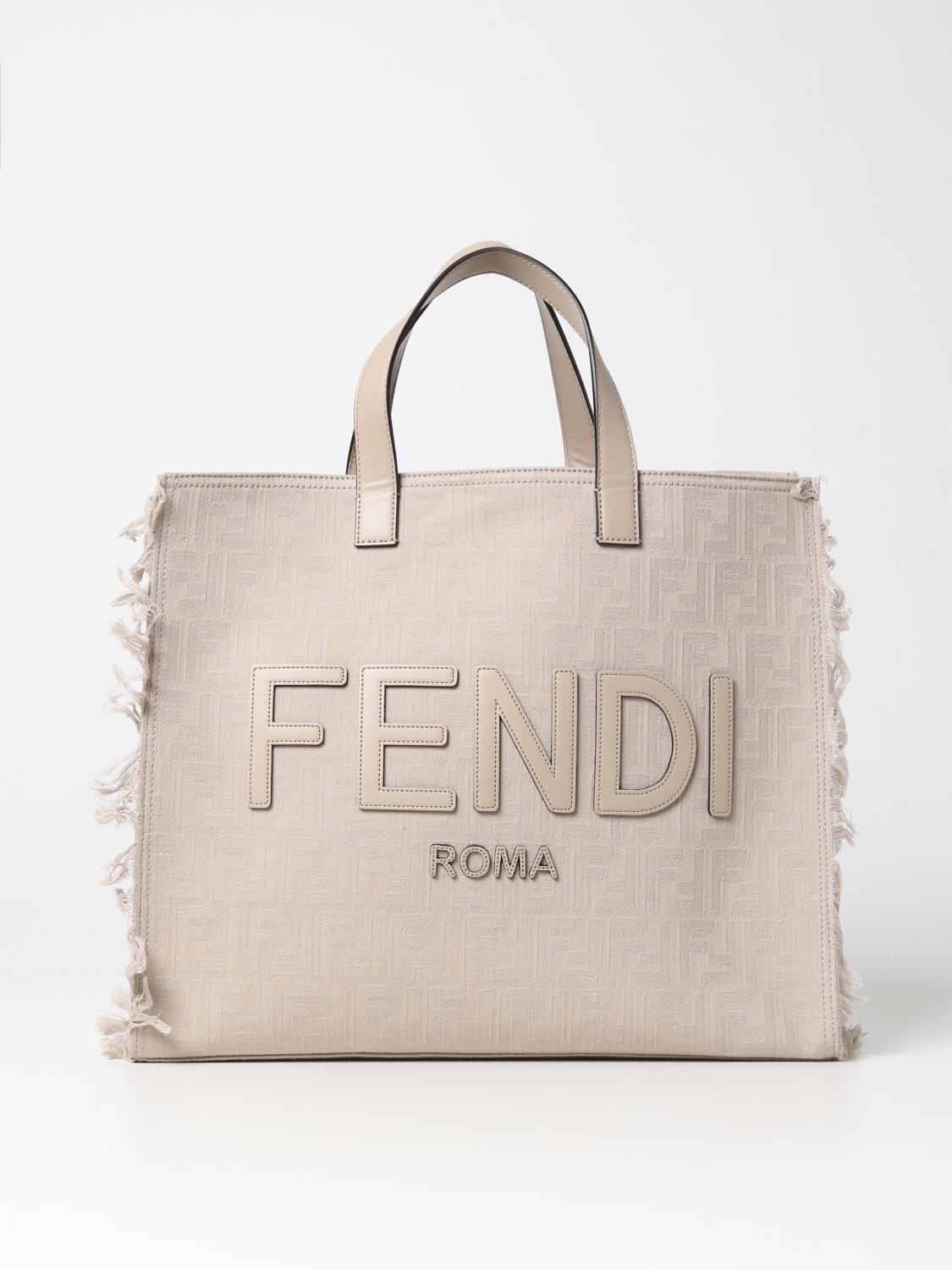 Fendi Jacquard Fabric Bag in Natural for Men | Lyst