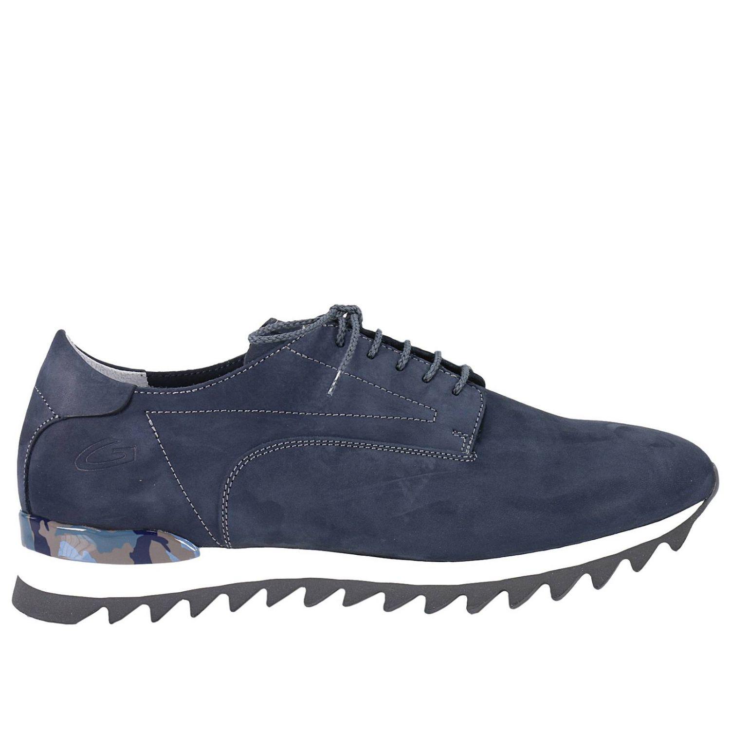 Alberto Guardiani Leather Sneakers Shoes Men in Blue for Men - Lyst
