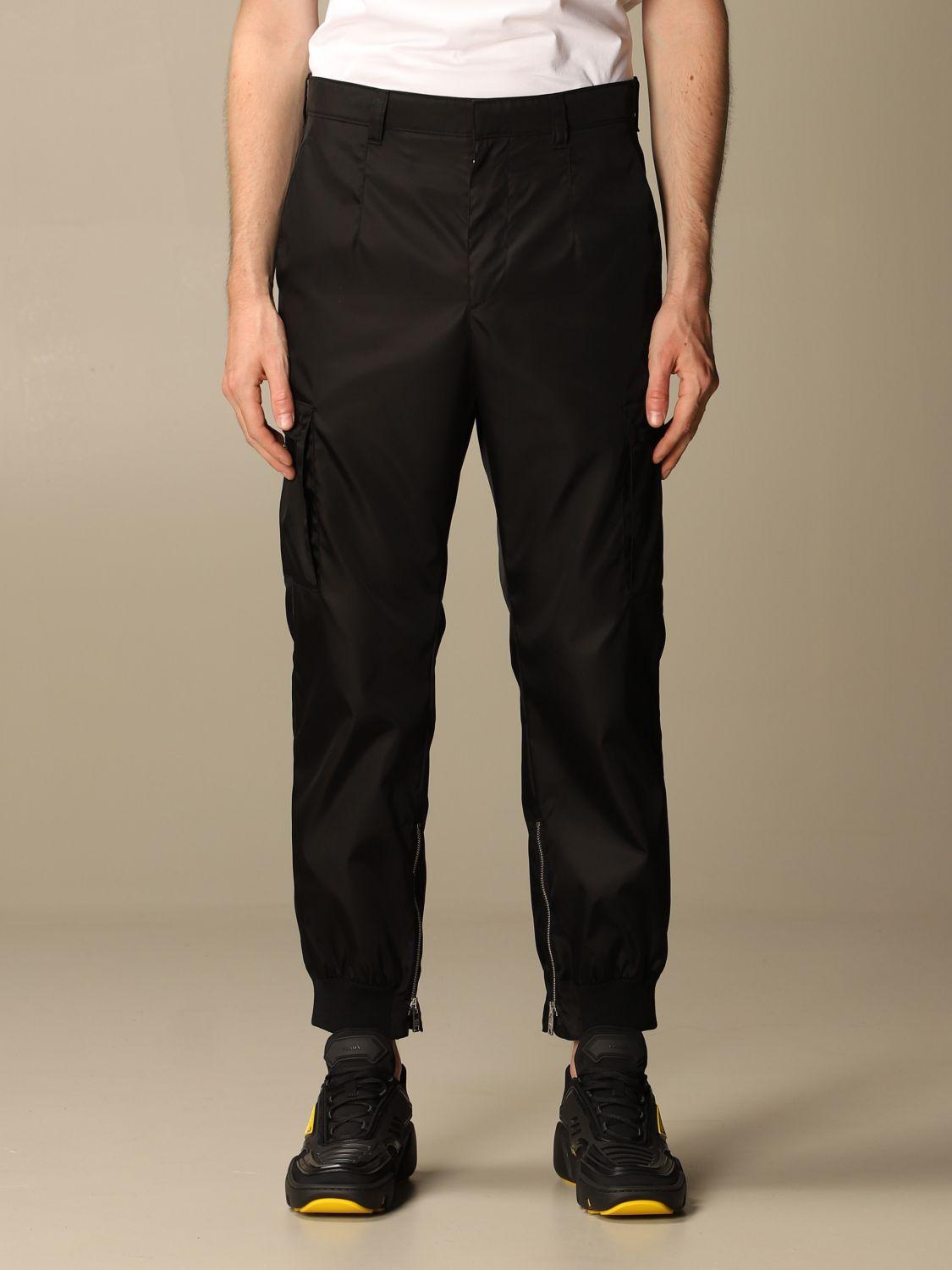 Prada Pants in Black for Men - Lyst