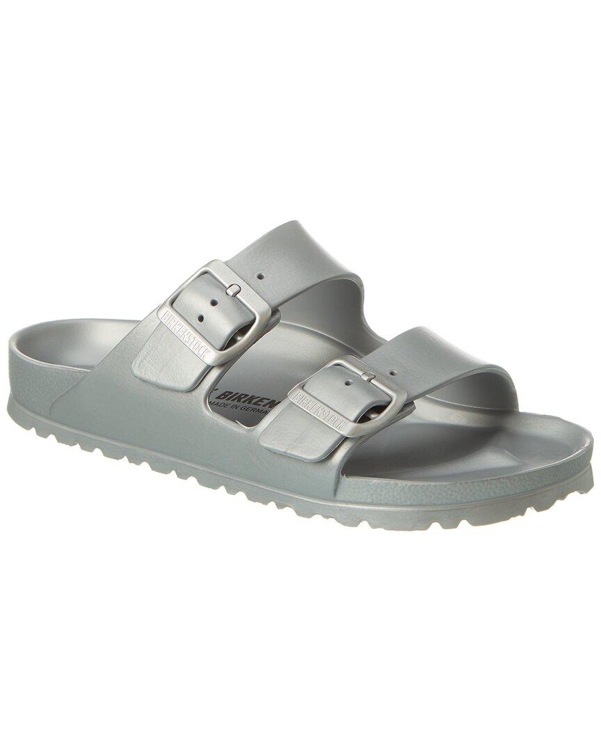 Birkenstock Metallic EVA Buckle Sandals in Gray | Lyst