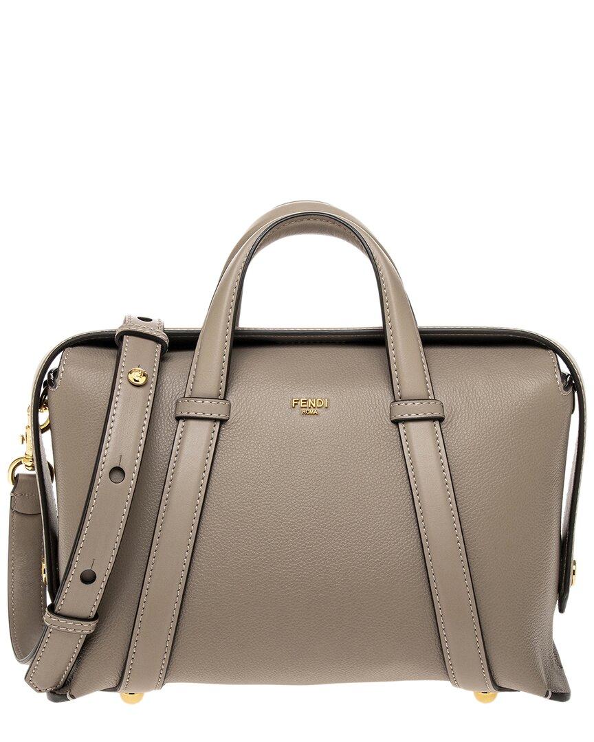 Fendi Boston 365 Leather Bag in Brown | Lyst