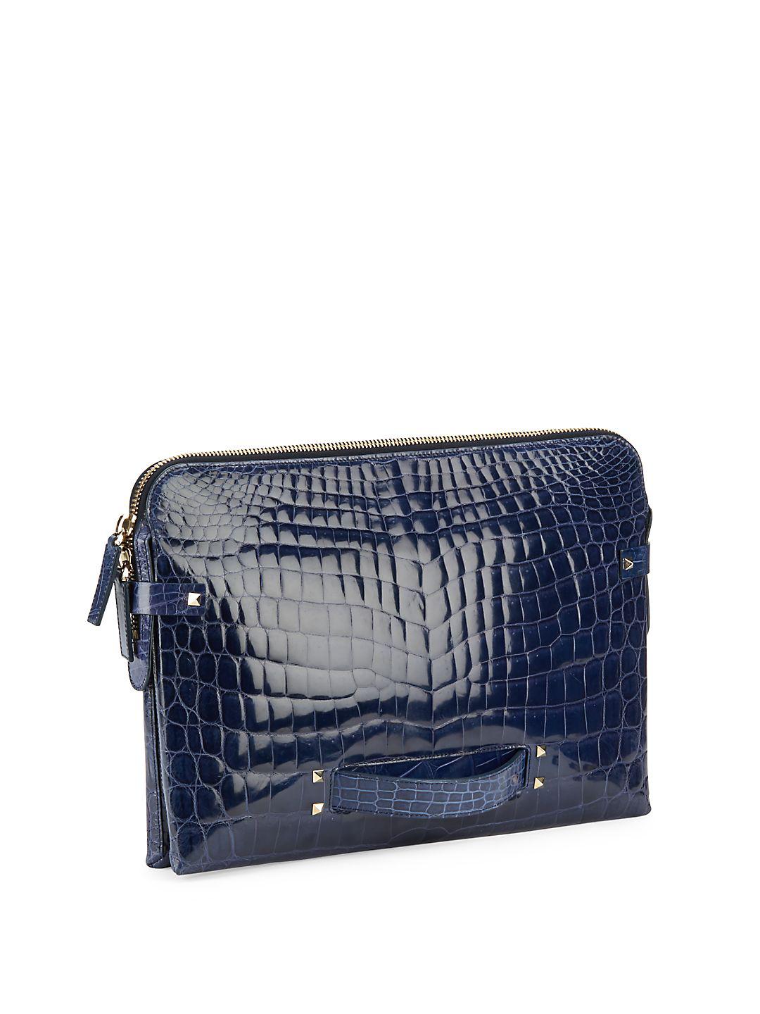 Mens Croc Embossed Leather Wallets | IUCN Water