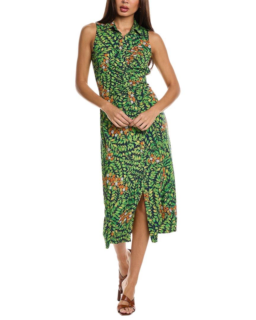 FLORA BEA NYC Adrianne Midi Dress in Green | Lyst