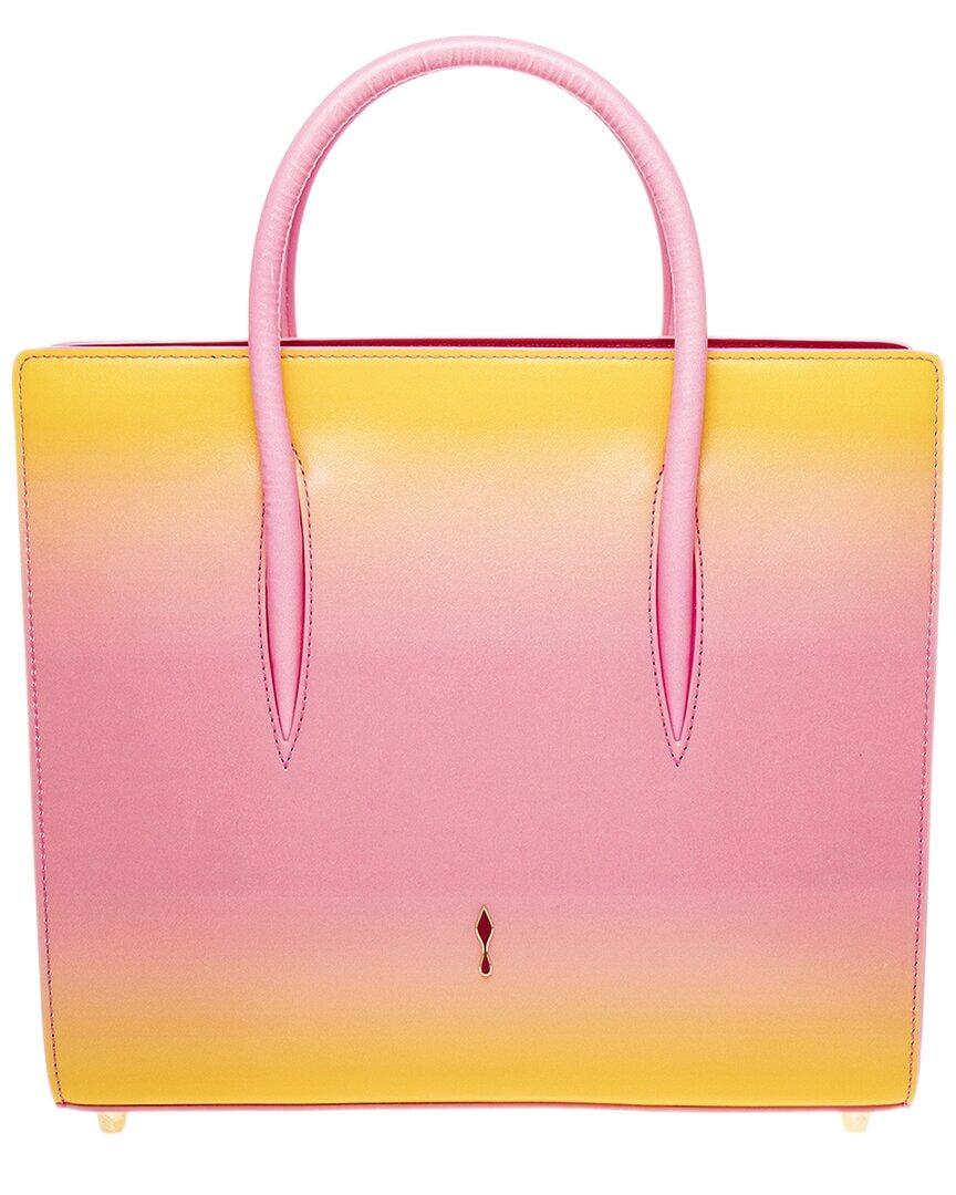 Christian Louboutin Paloma Medium Leather Tote in Pink | Lyst Christian Louboutin Paloma Medium Leather Tote in Pink | Lyst